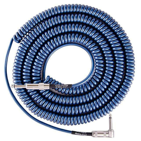 Lava Super Coil Instrument Cable 35' Straight-Right Metallic Blue ...