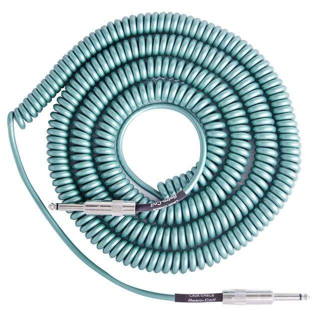 Lava Super Coil Instrument Cable 35' Straight-Straight Metallic Green ...