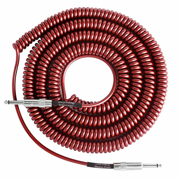 Lava Super Coil Instrument Cable 35' Straight-Straight Metallic Red ...