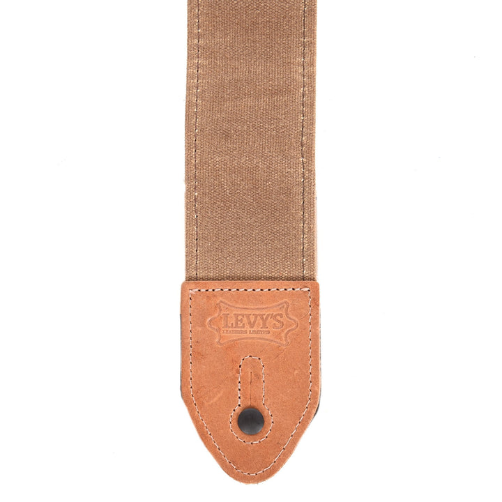 Levy's Textures Series 2" Wide Waxed Canvas Guitar Strap Tan – Chicago ...