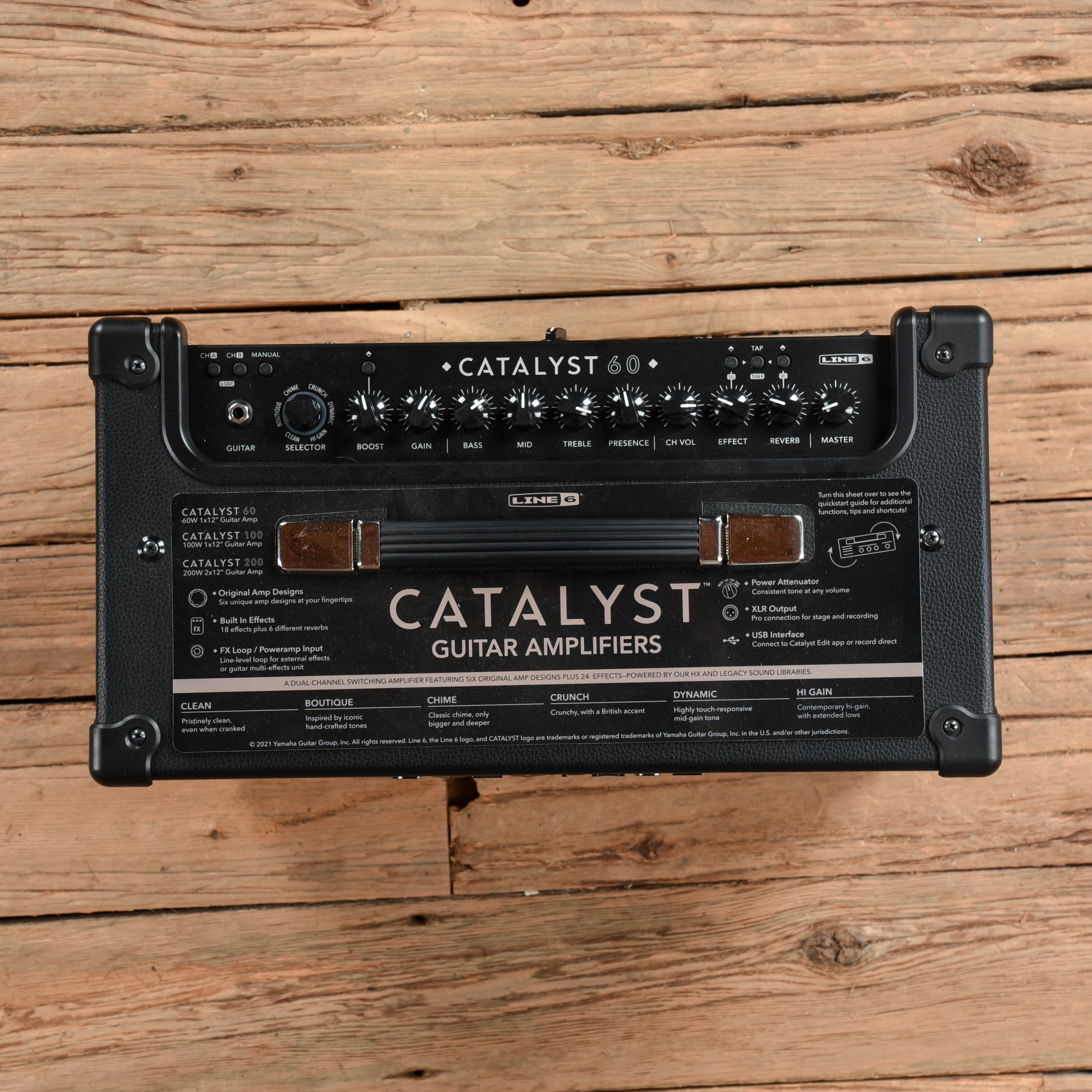 Line 6 Catalyst 60 2-Channel 60-Watt 1x12" Modeling Guitar Combo ...