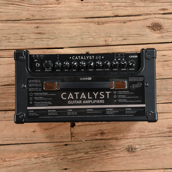 Line 6 Catalyst 60 2-Channel 60-Watt 1x12" Modeling Guitar Combo ...