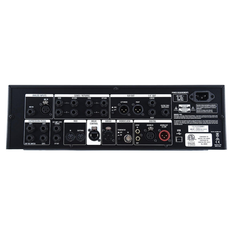 Line 6 Helix Rack Dual DSP-powered Audio Engine w/4 Discrete Stereo Si ...
