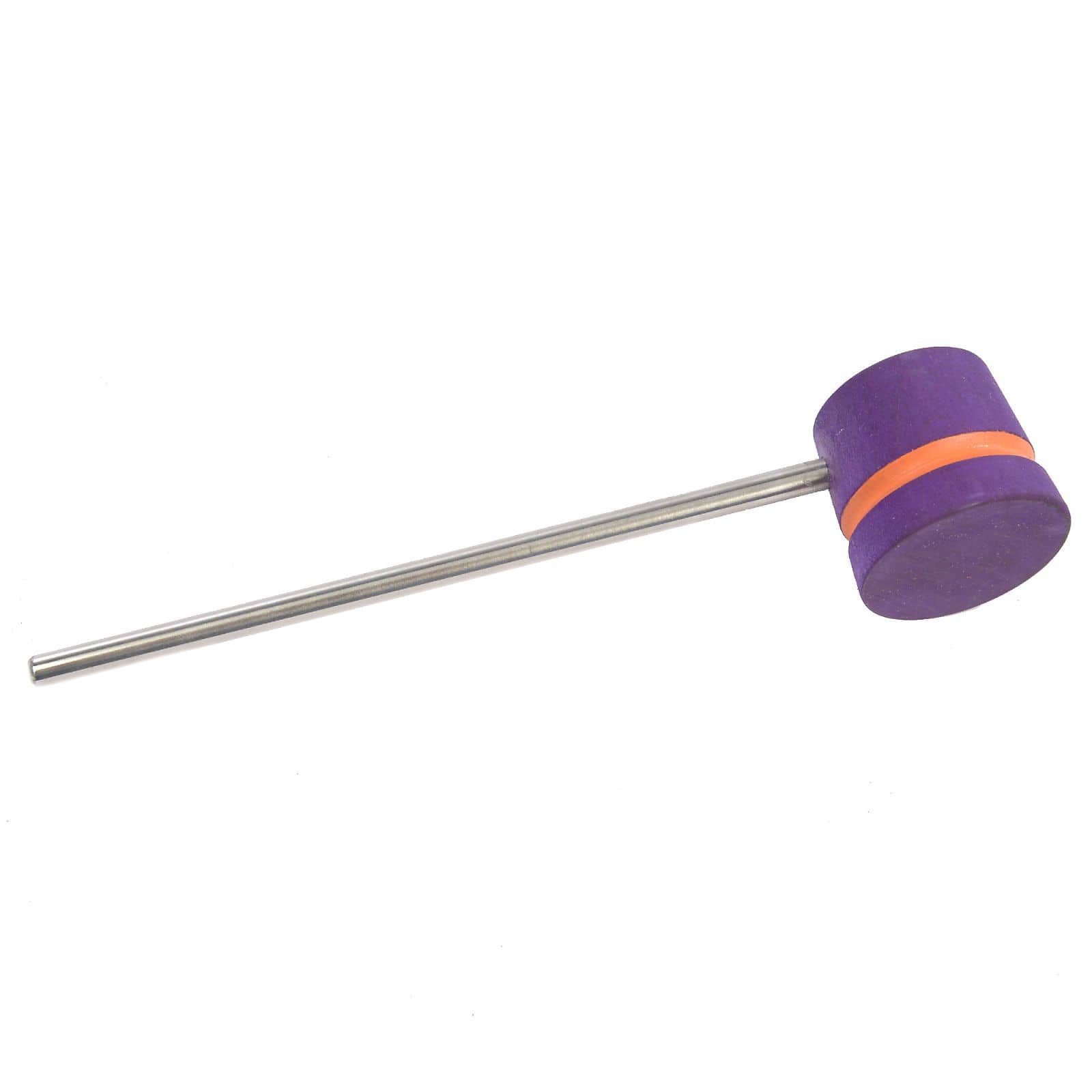 Low Boy Lightweight Wood Bass Drum Beater Purple w/Orange Stripes ...