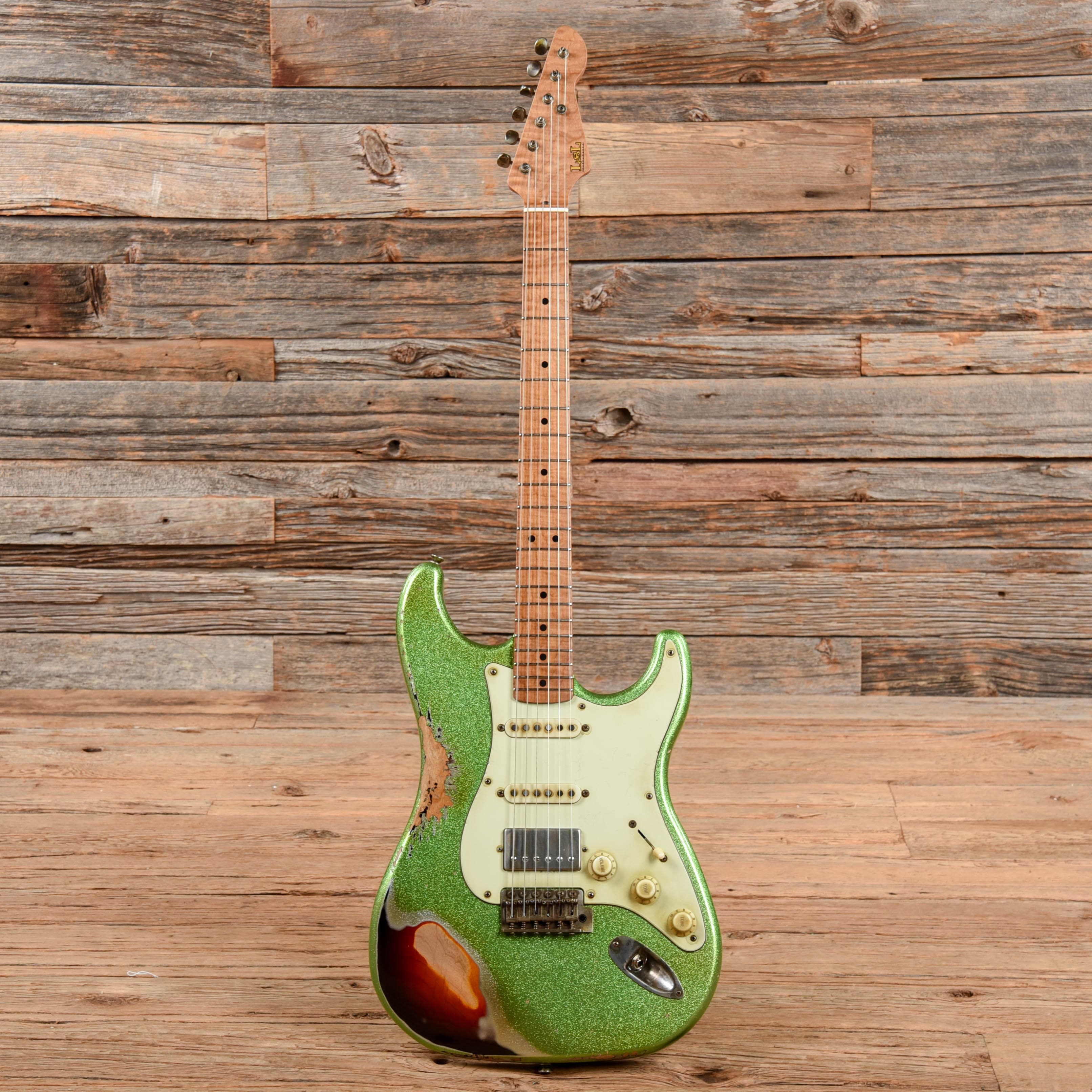 LsL Custom Saticoy HSS Cactus Green Sparkle Over Sunburst – Chicago ...