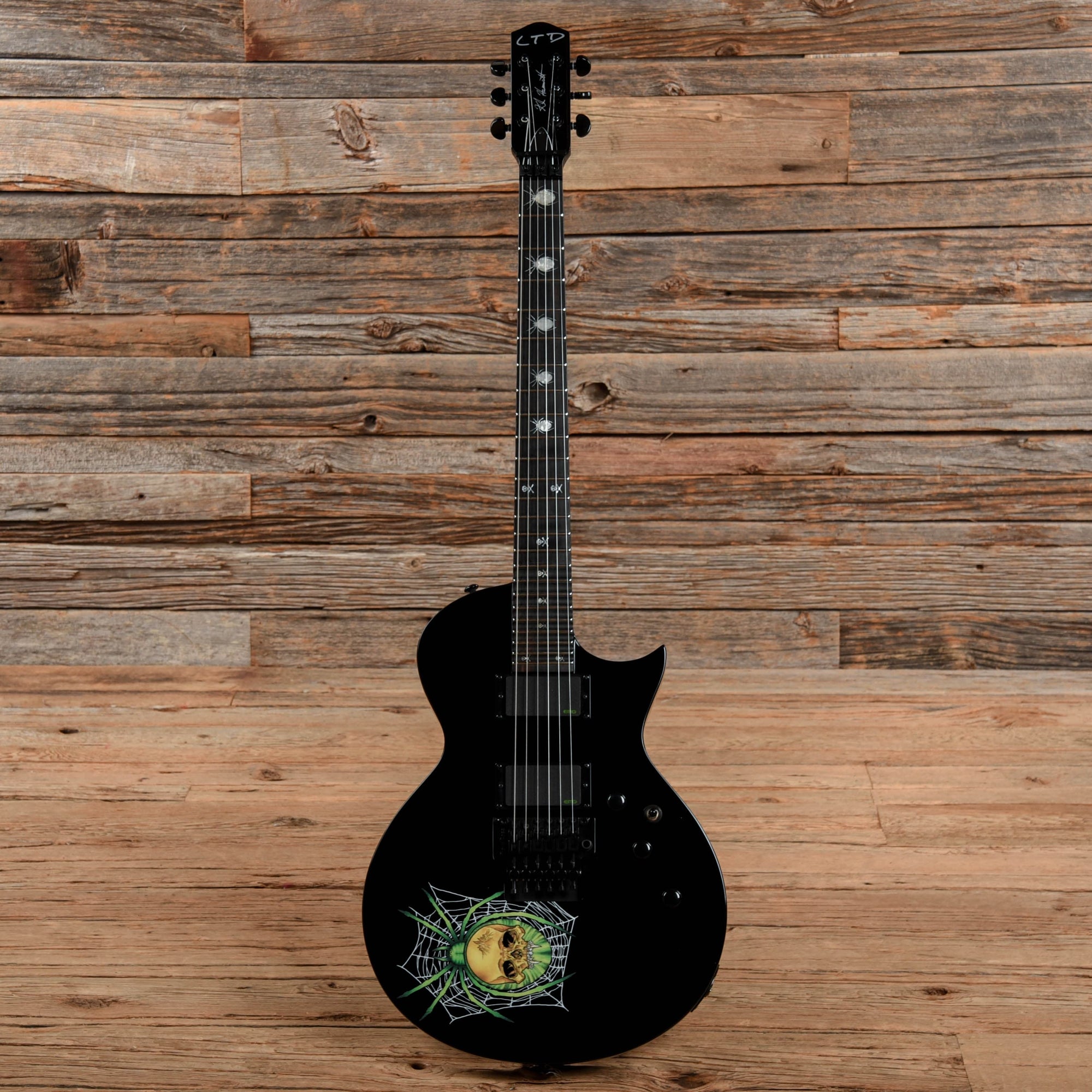 LTD KH-3 Kirk Hammett Signature Spider Black – Chicago Music Exchange