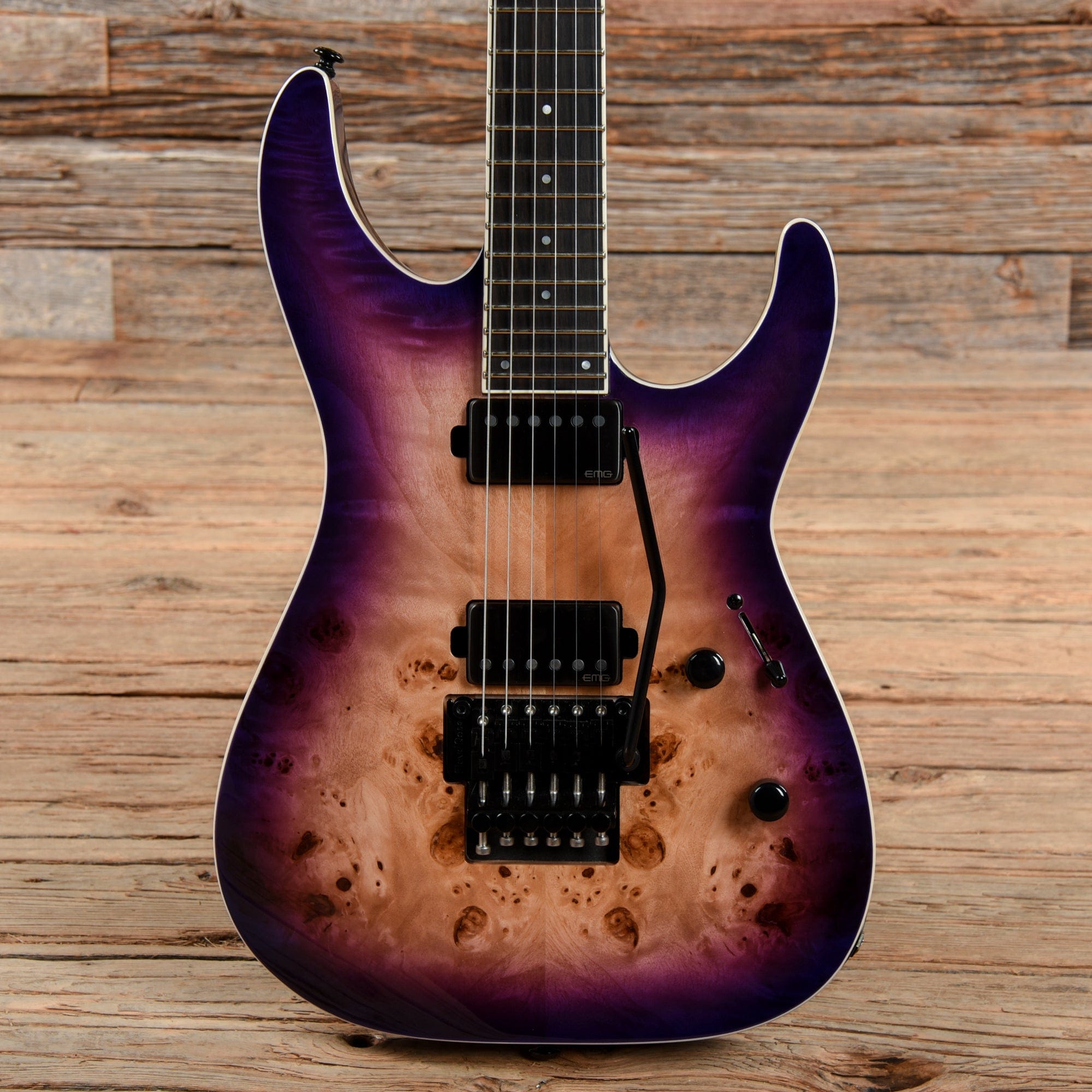 LTD M-1000 Deluxe Purple Natural Burst 2019 – Chicago Music Exchange