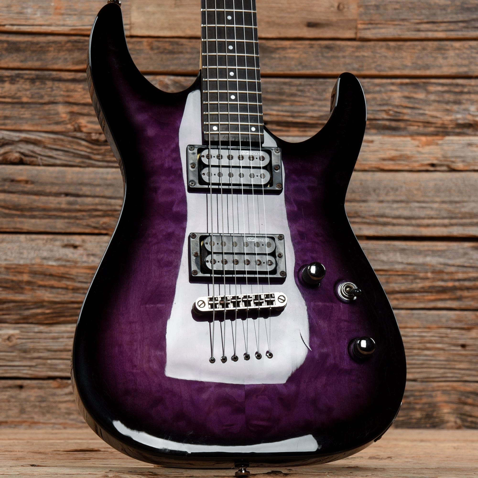 LTD MH-100QMNT Purple Burst 2014 – Chicago Music Exchange