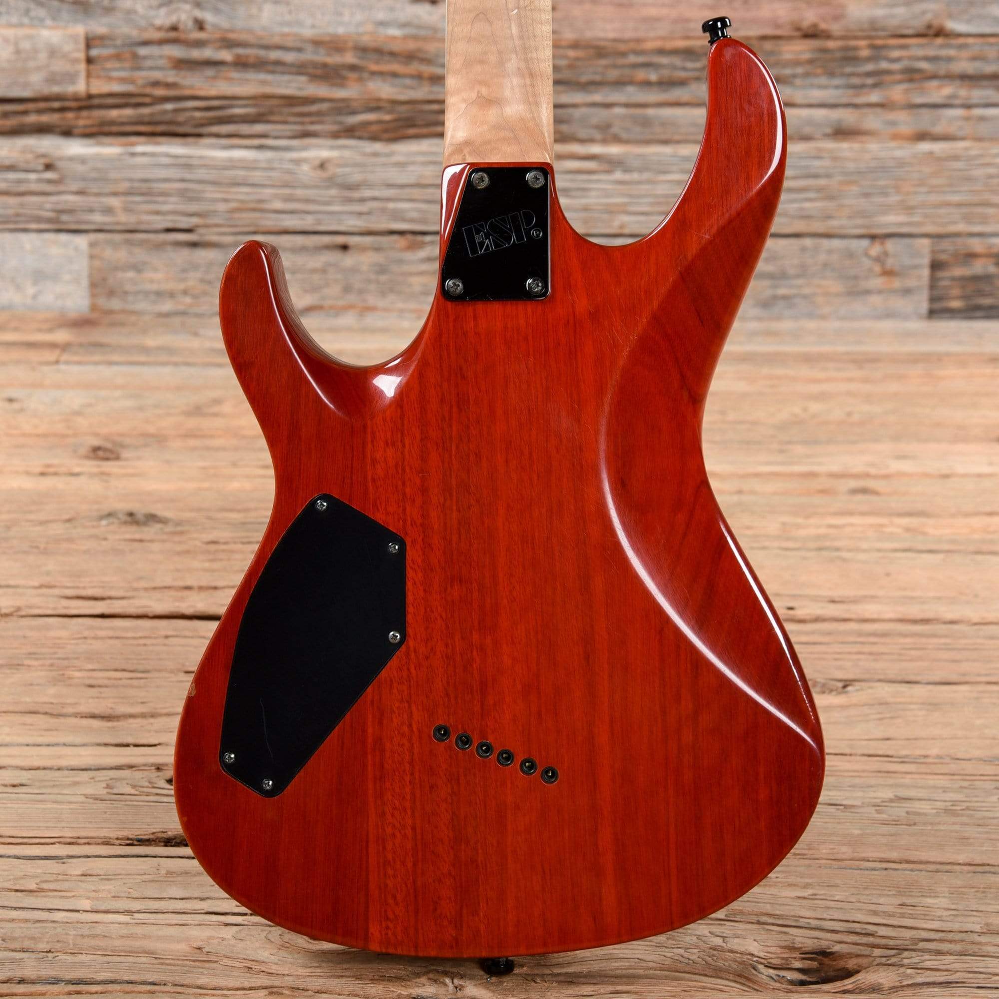 LTD MV-200 Transparent Red Flame – Chicago Music Exchange