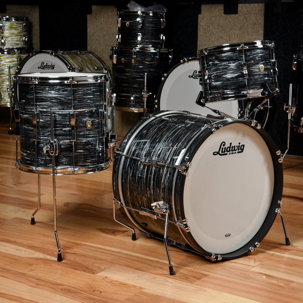 Ludwig Classic Maple 12/14/20 3pc. Drum Kit Vintage Black Oyster Vinta ...