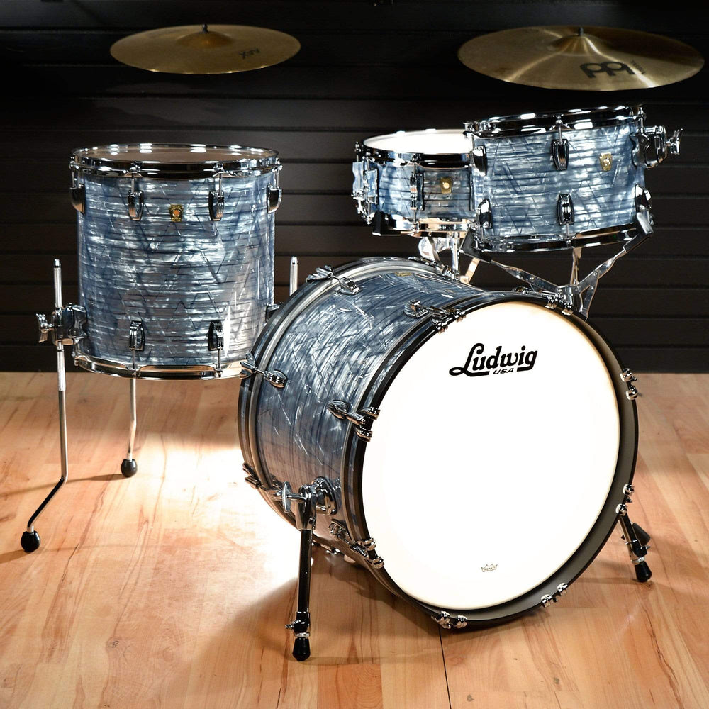Ludwig Classic Maple 12/14/20 3pc. Drum Kit Blue Sparkle – Chicago ...