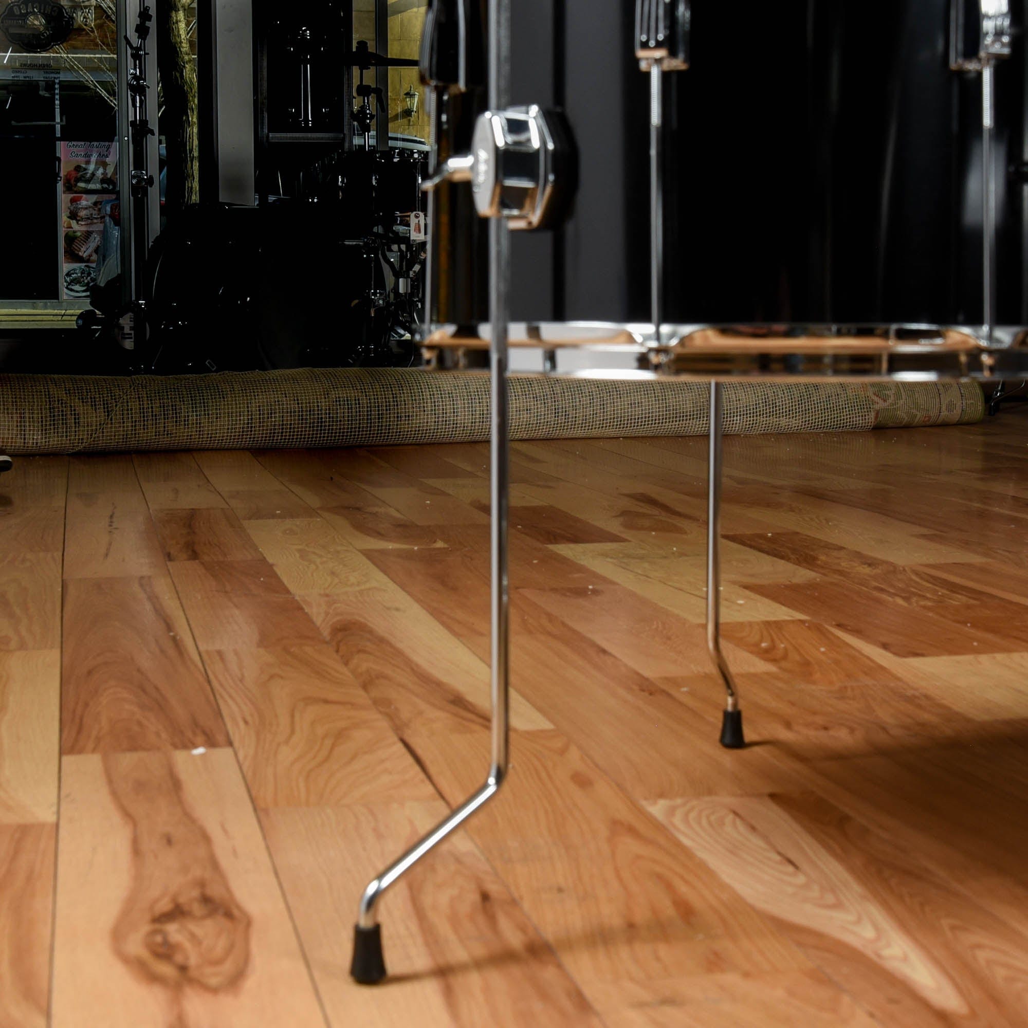 Ludwig Classic Maple 13/16/24 3pc. Drum Kit Black Cortex w/Bamboo Stra ...