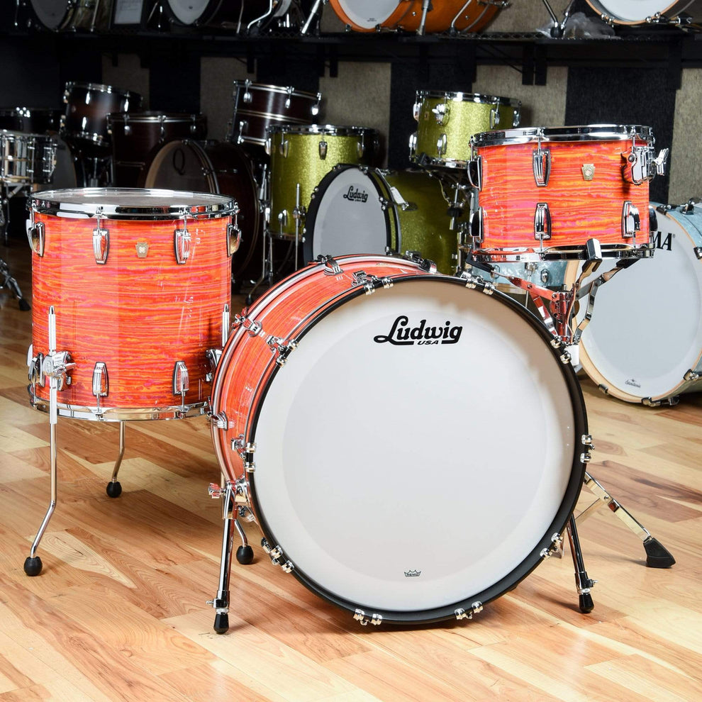 Ludwig Classic Maple 13/16/24 3pc. Drum Kit Mod Orange – Chicago Music ...