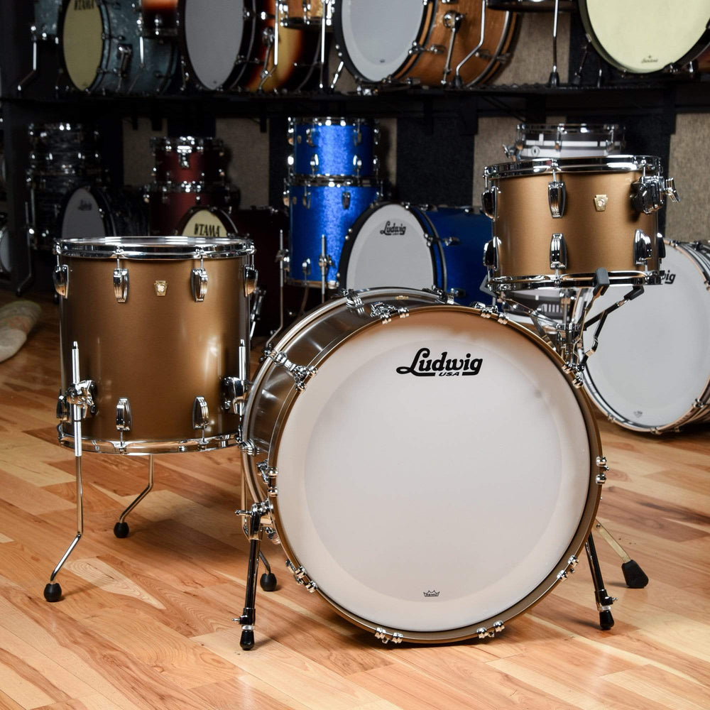 Ludwig Classic Maple 13/16/24 3pc. Drum Kit Olive Sparkle – Chicago ...