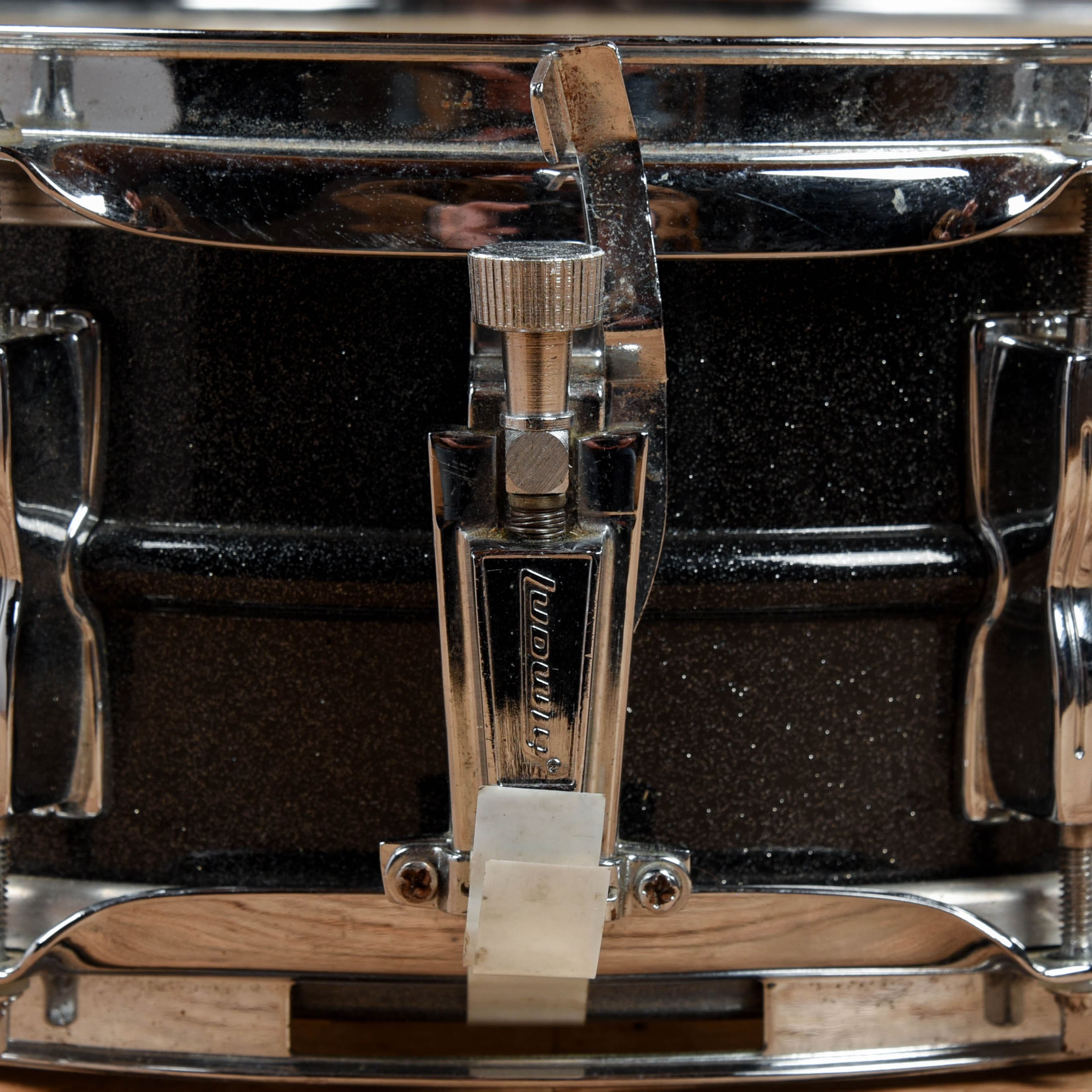 Ludwig 5.5 x 14 Acrolite Black Sparkle USED – Chicago Music Exchange