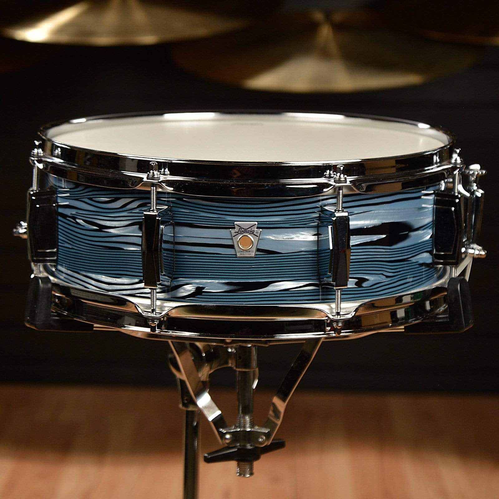 Ludwig 5x14 Club Date Snare Drum Blue Strata – Chicago Music Exchange