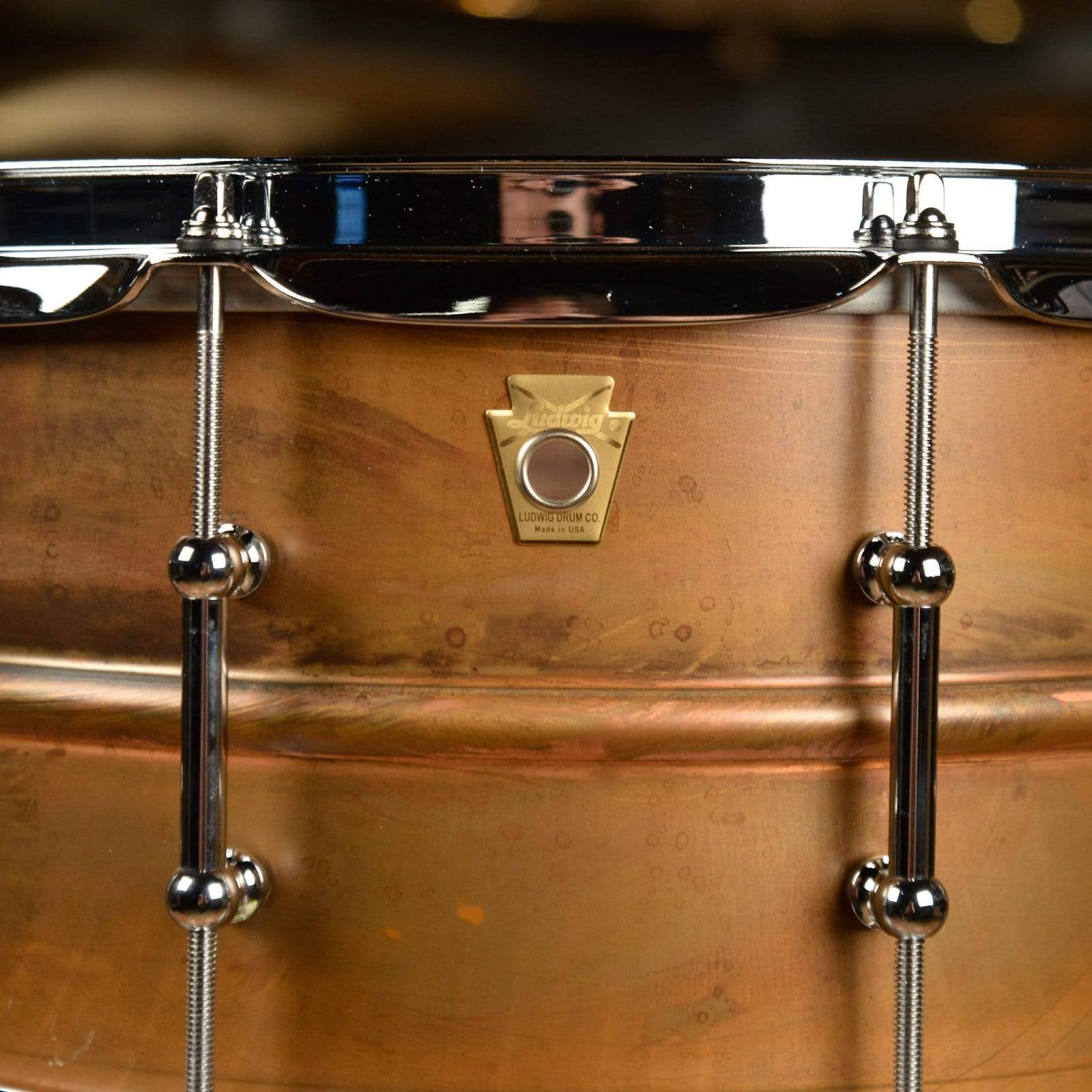 Ludwig 6.5x14 Raw Copper Phonic Snare Drum w/Tube Lugs – Chicago Music ...