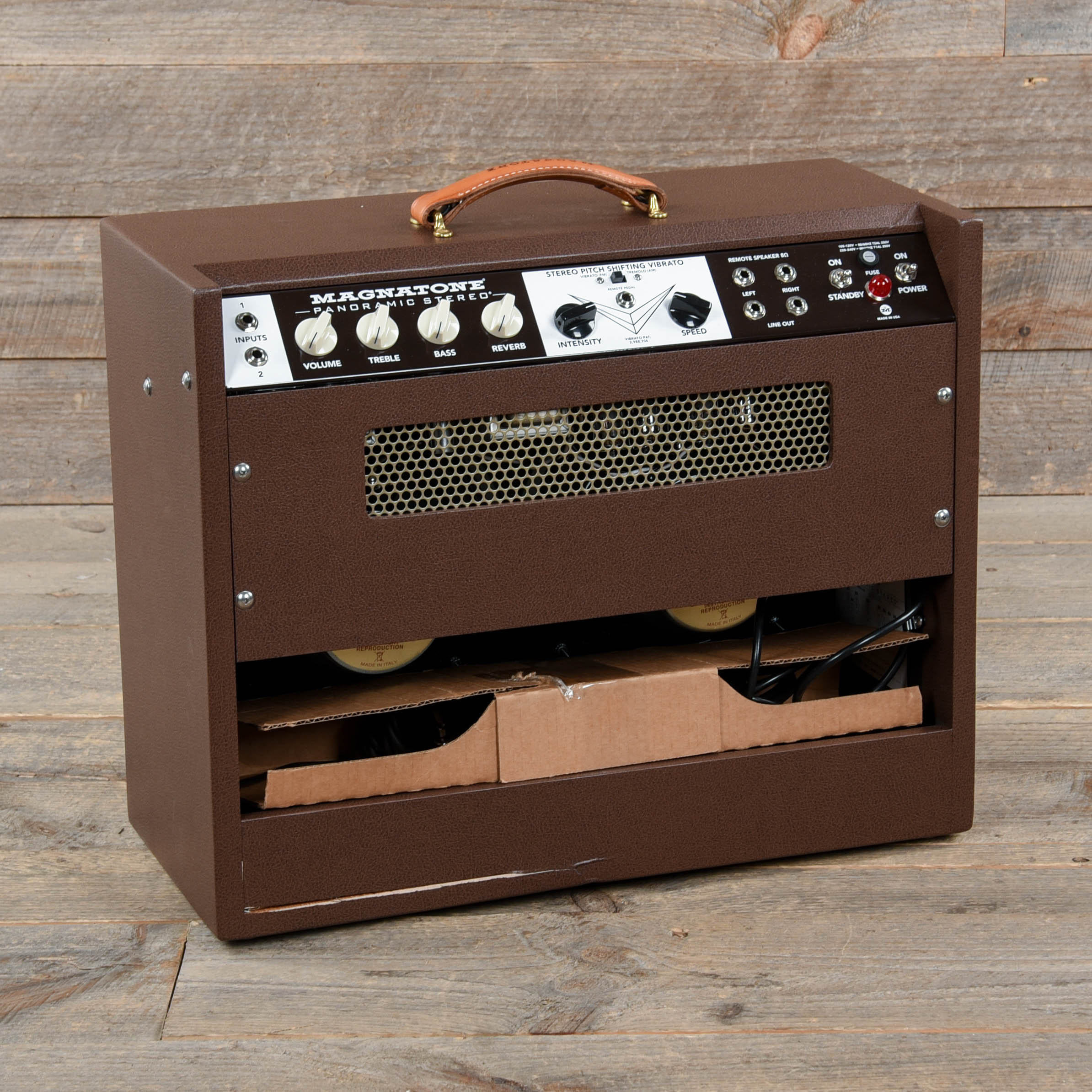 Magnatone Panoramic Stereo 12/12W 2x10 Combo Amp – Chicago Music Exchange