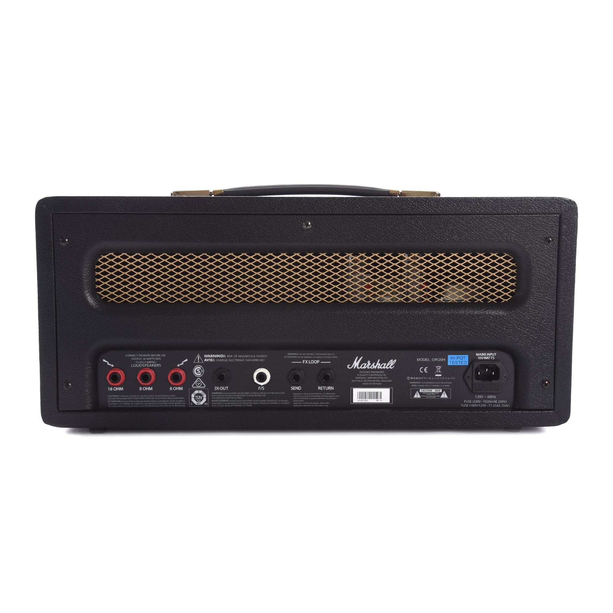 Marshall Origin 20H 20W EL34 Head w/FX Loop, Boost, & Switchable Power ...