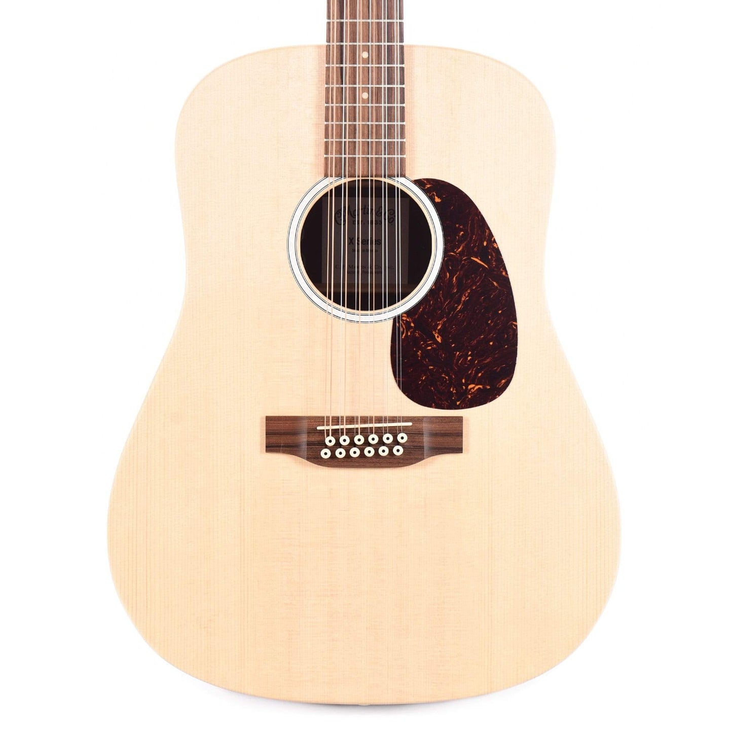 Martin D-X2E 12-String Sitka/Mahogany HPL Natural w/Fishman MX ...