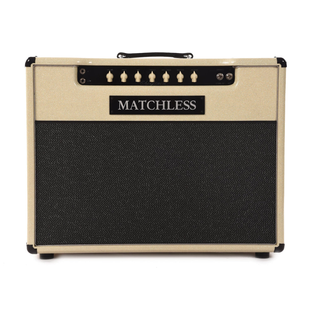 Matchless Chieftain Reverb 40W 2x12" Combo Sparkle Cream w/ Gold Grill – Chicago Music Exchange
