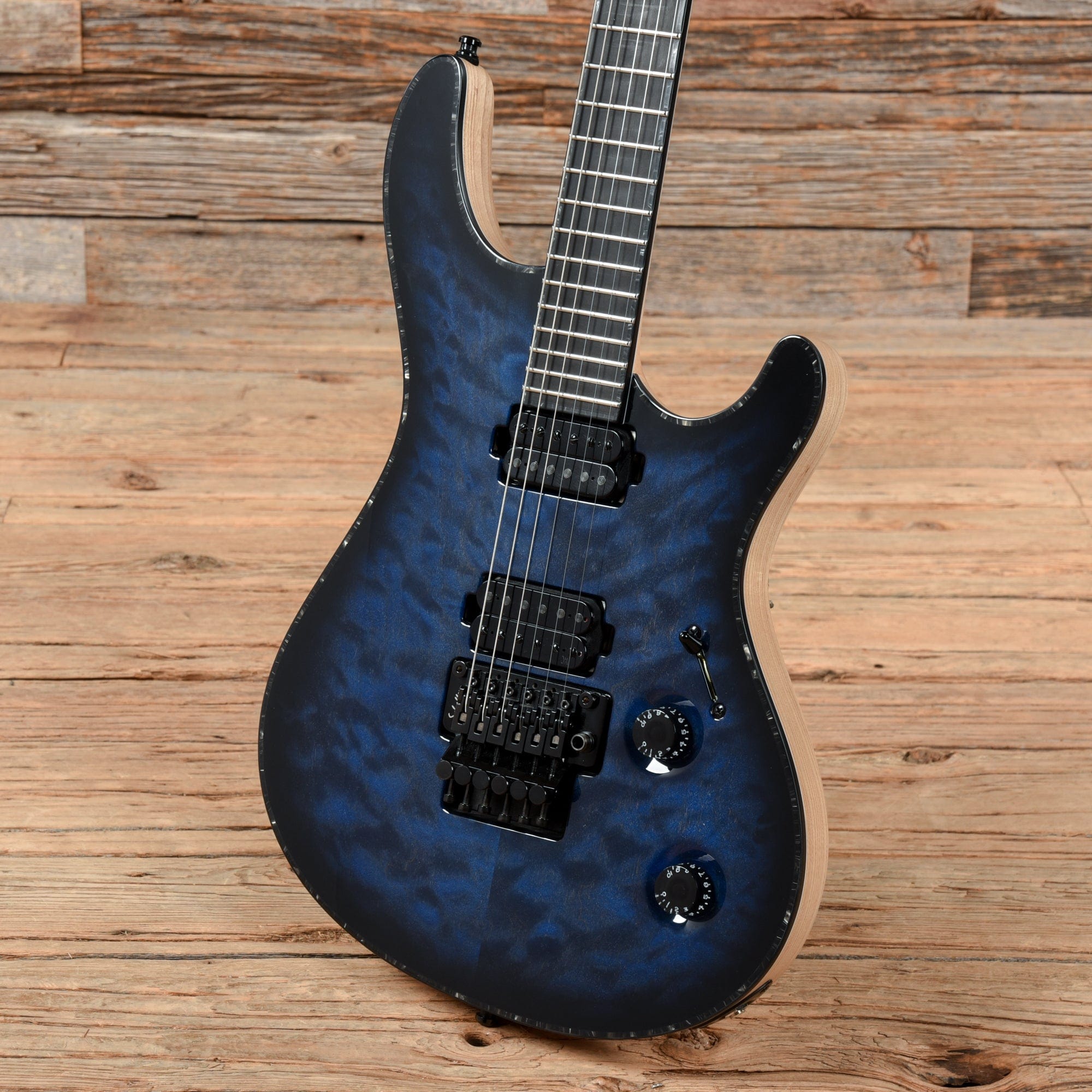 Mayones Regius 6 Pro Dirty Blue Burst Gloss – Chicago Music Exchange