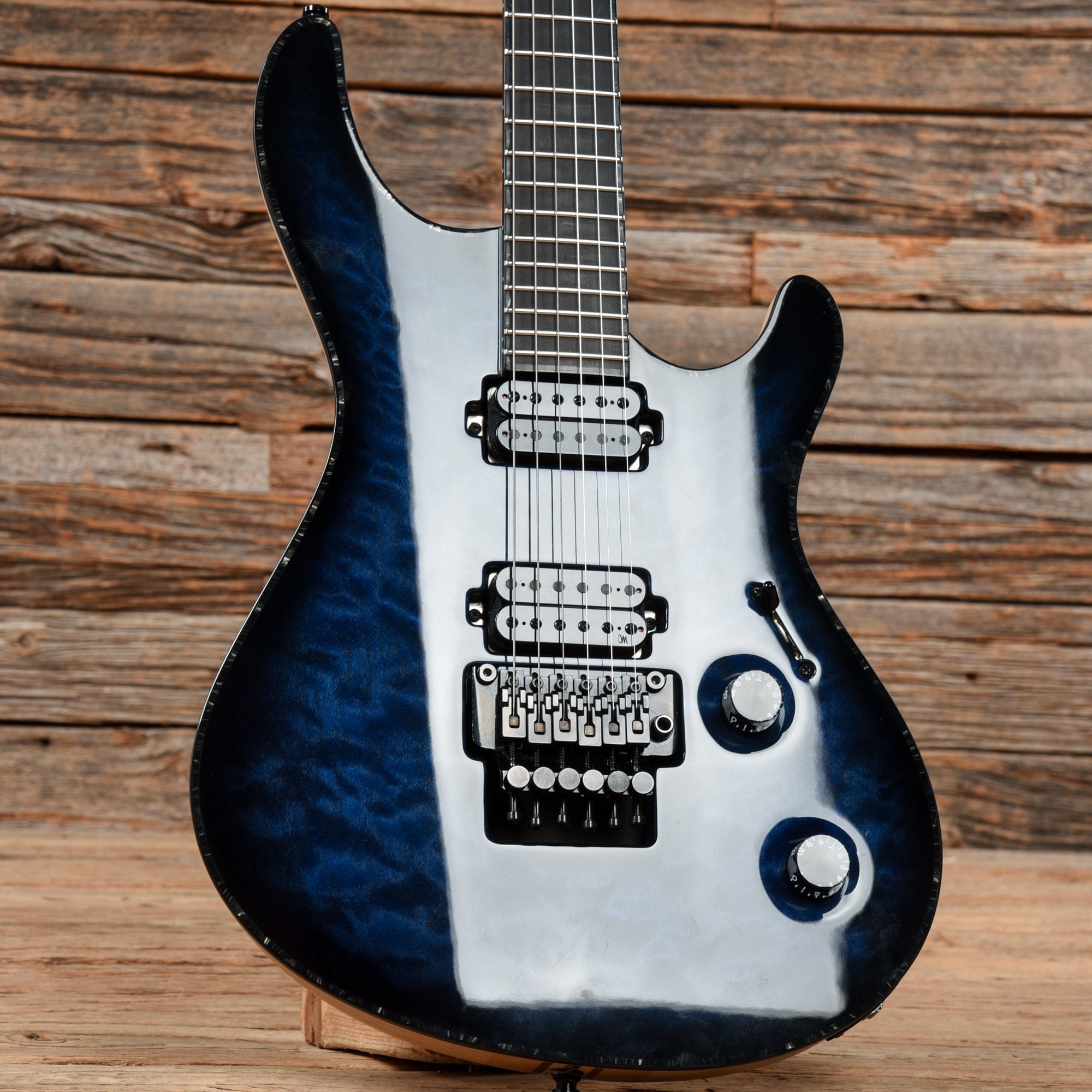 Mayones Regius 6 Pro Dirty Blue Burst Gloss – Chicago Music Exchange