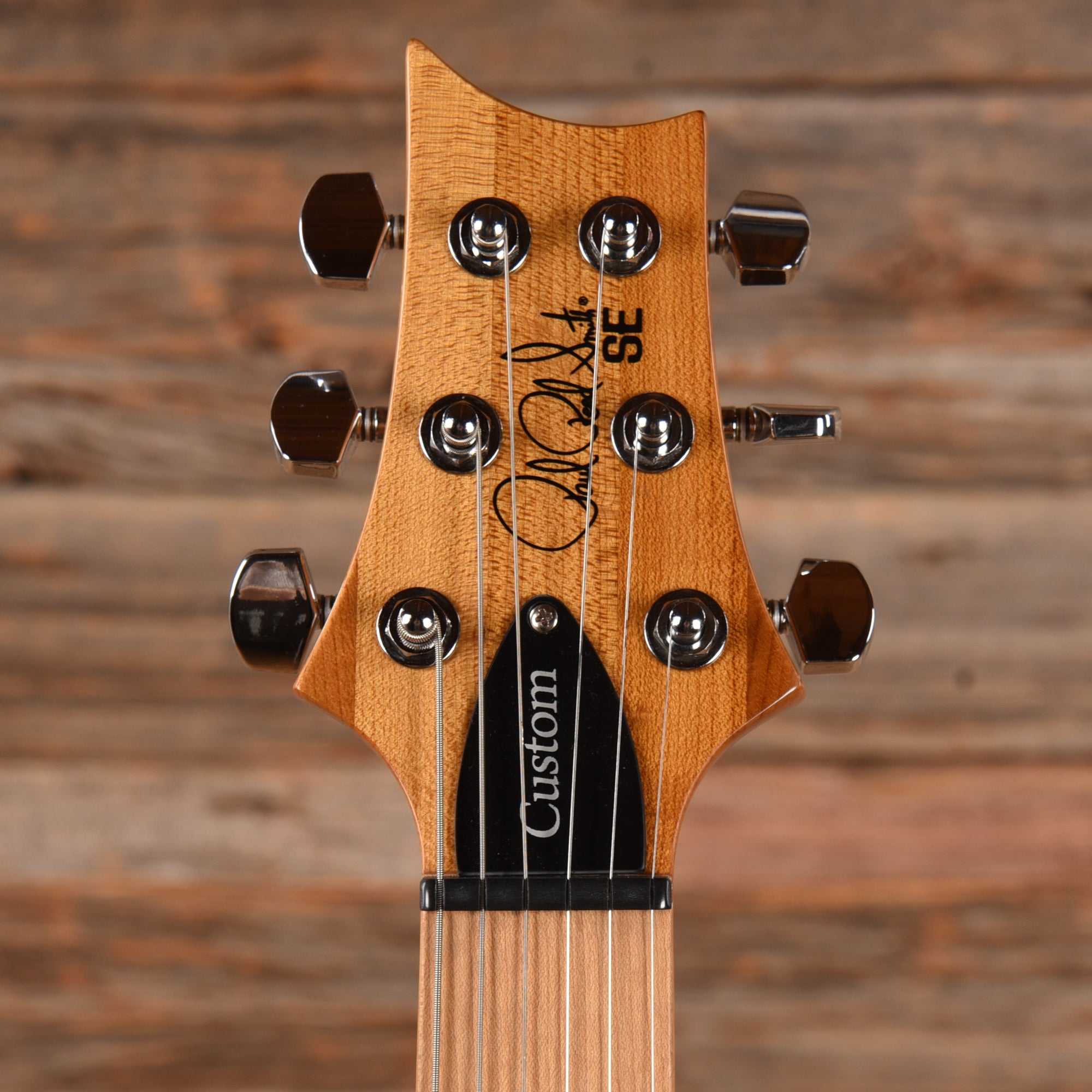 PRS SE Limited Edition Custom 24 w/Roasted Maple Neck Transparent Blac ...