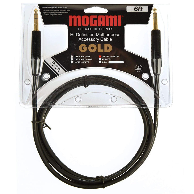 Mogami Gold 1/4 TRS Cable 6ft – Chicago Music Exchange
