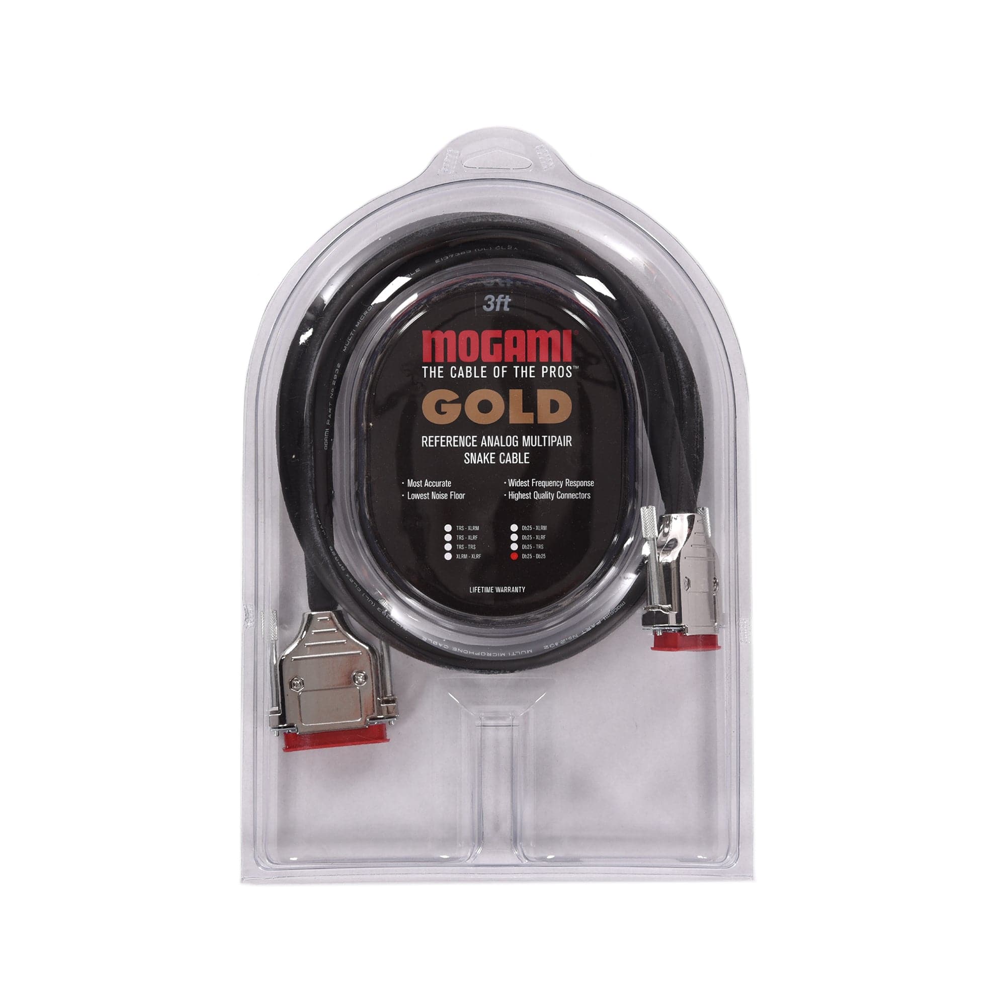 Mogami Gold DB25-DB25 8-channel Analog Interface Cable 3' – Chicago ...