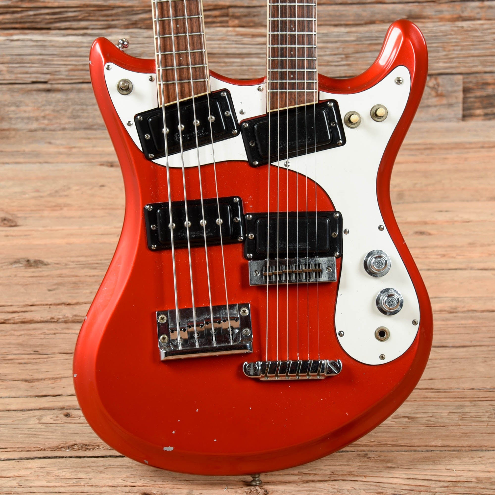Mosrite Joe Maphis Double Neck Orange 1971 – Chicago Music Exchange