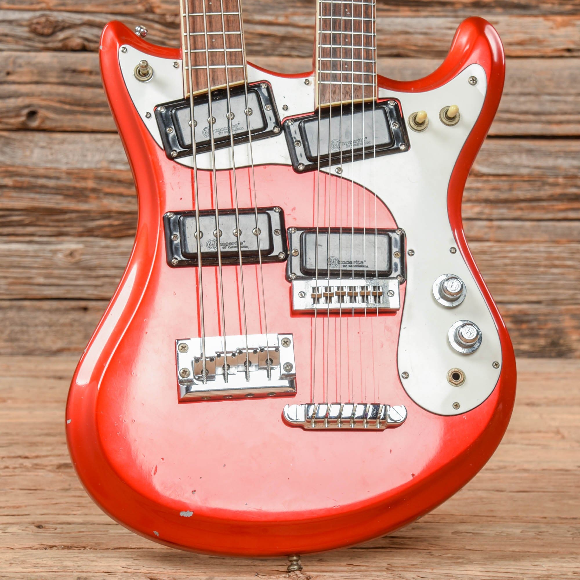 Mosrite Joe Maphis Double Neck Orange 1971 – Chicago Music Exchange