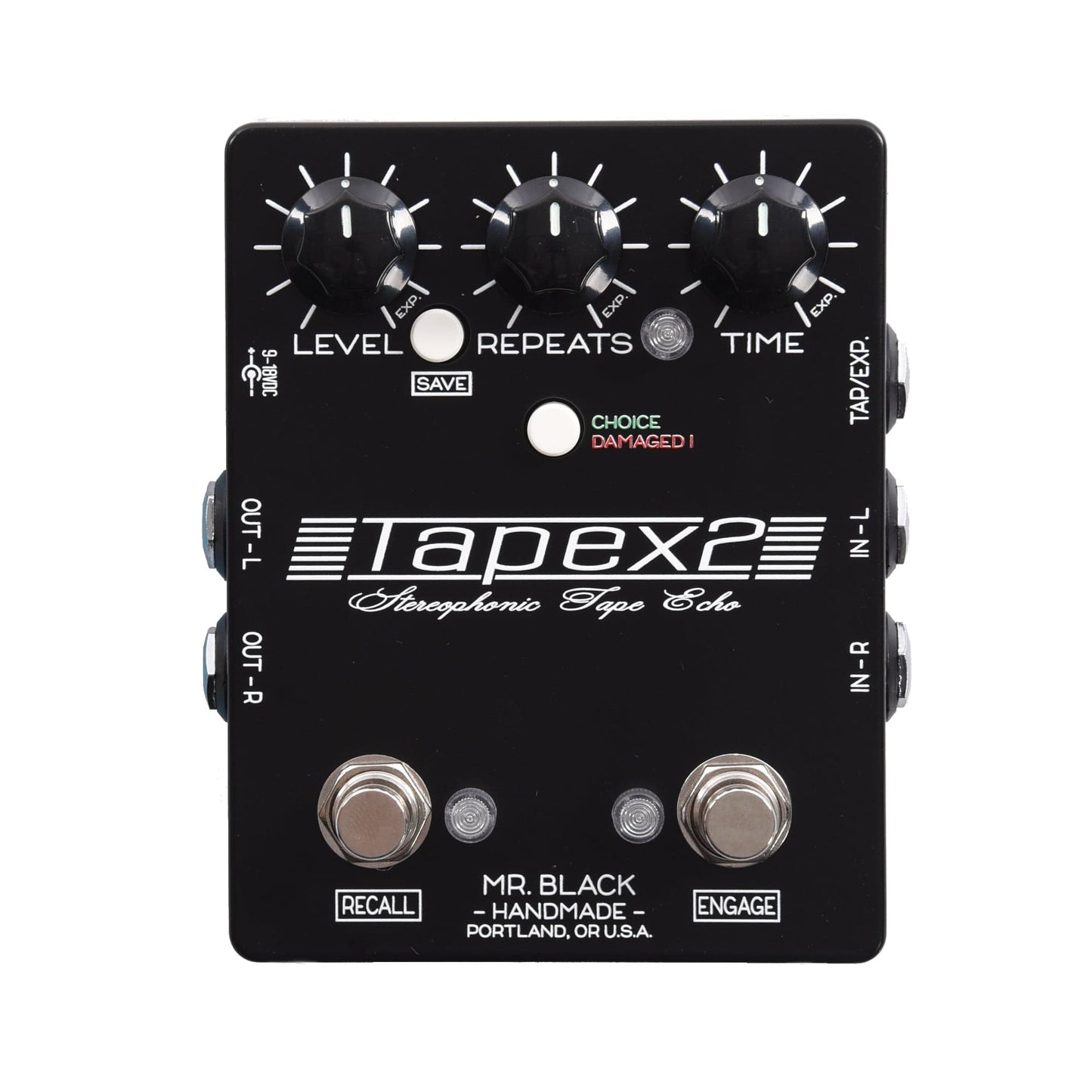 Mr. Black Tapex 2 Stereophonic Tape Echo Pedal – Chicago Music Exchange