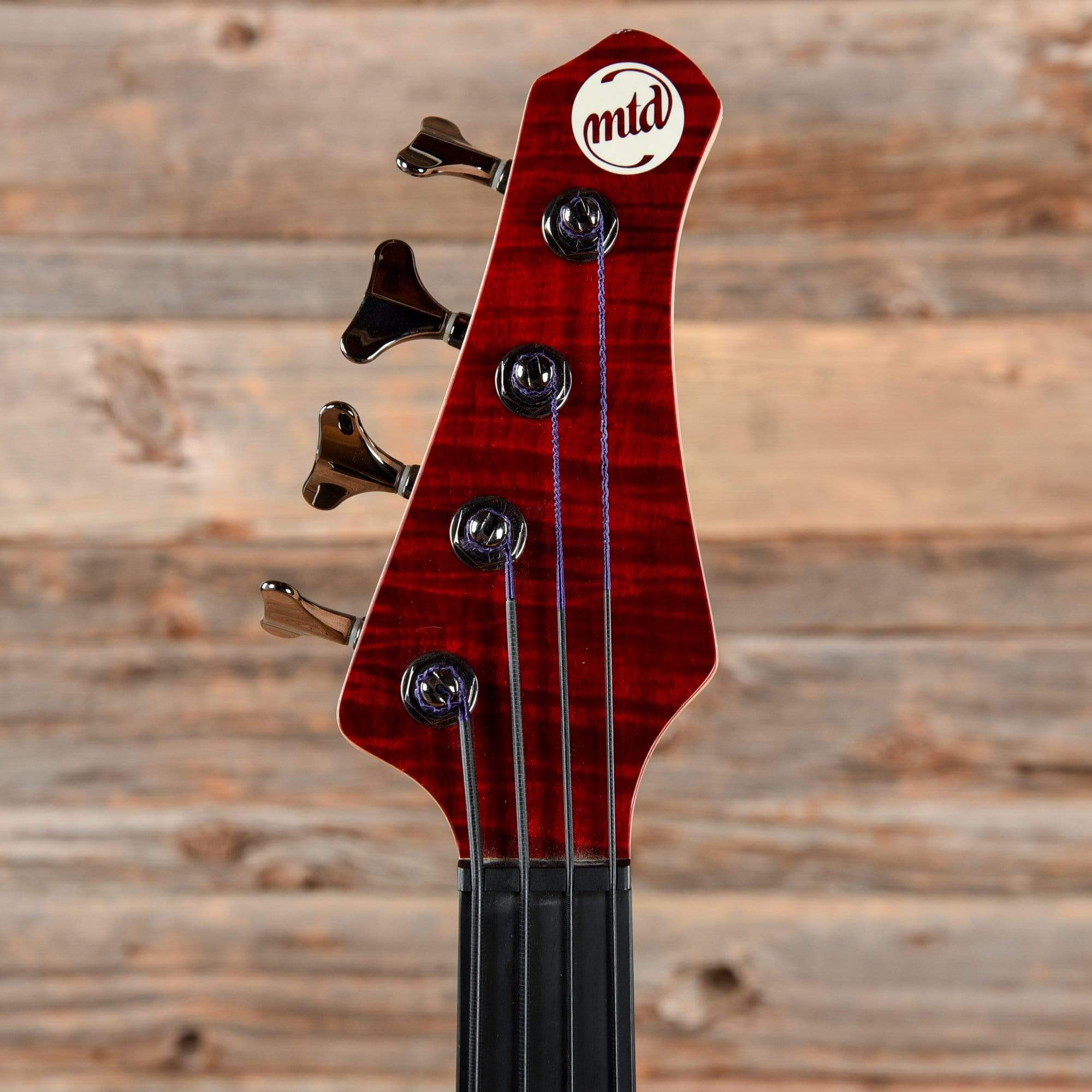 MTD Kingston 4 String Fretless Trans Red 2008 – Chicago Music Exchange