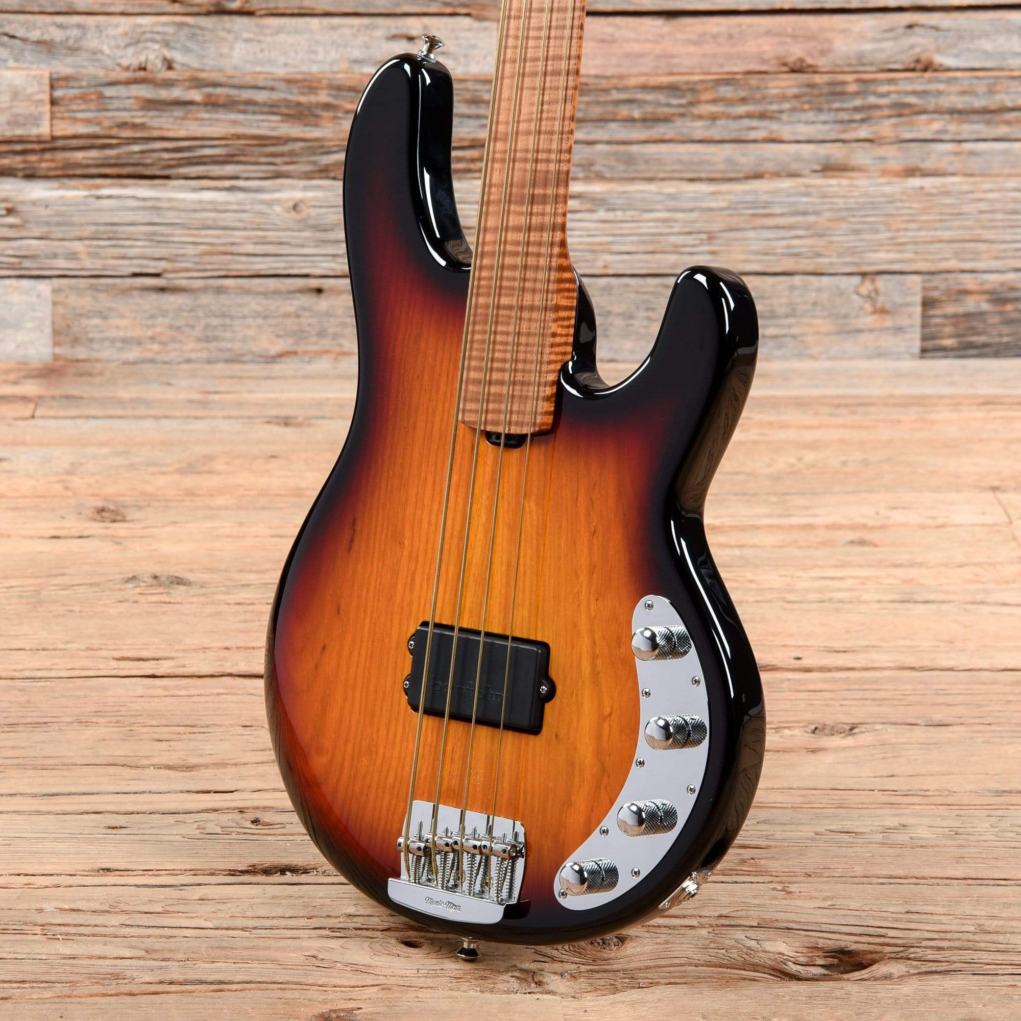 Music Man BFR StingRay Fretless Bass Sierra Vintage Burst 2019 ...