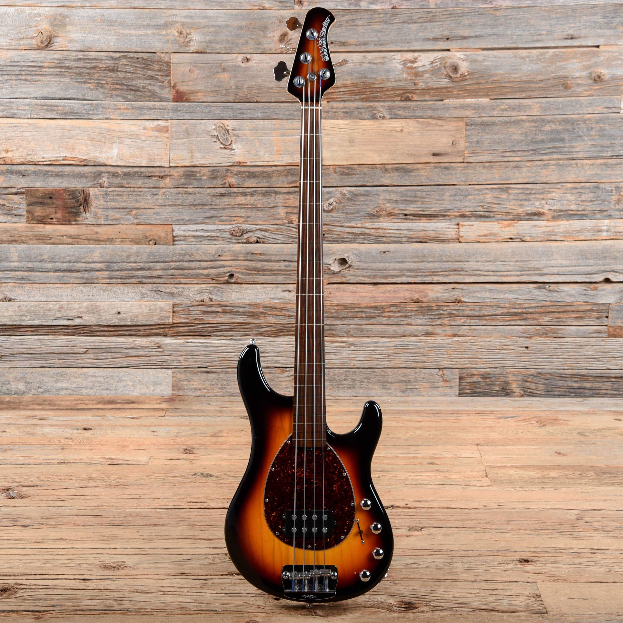 Music Man Sterling 4 H Fretless Vintage Sunburst 2001 – Chicago Music ...