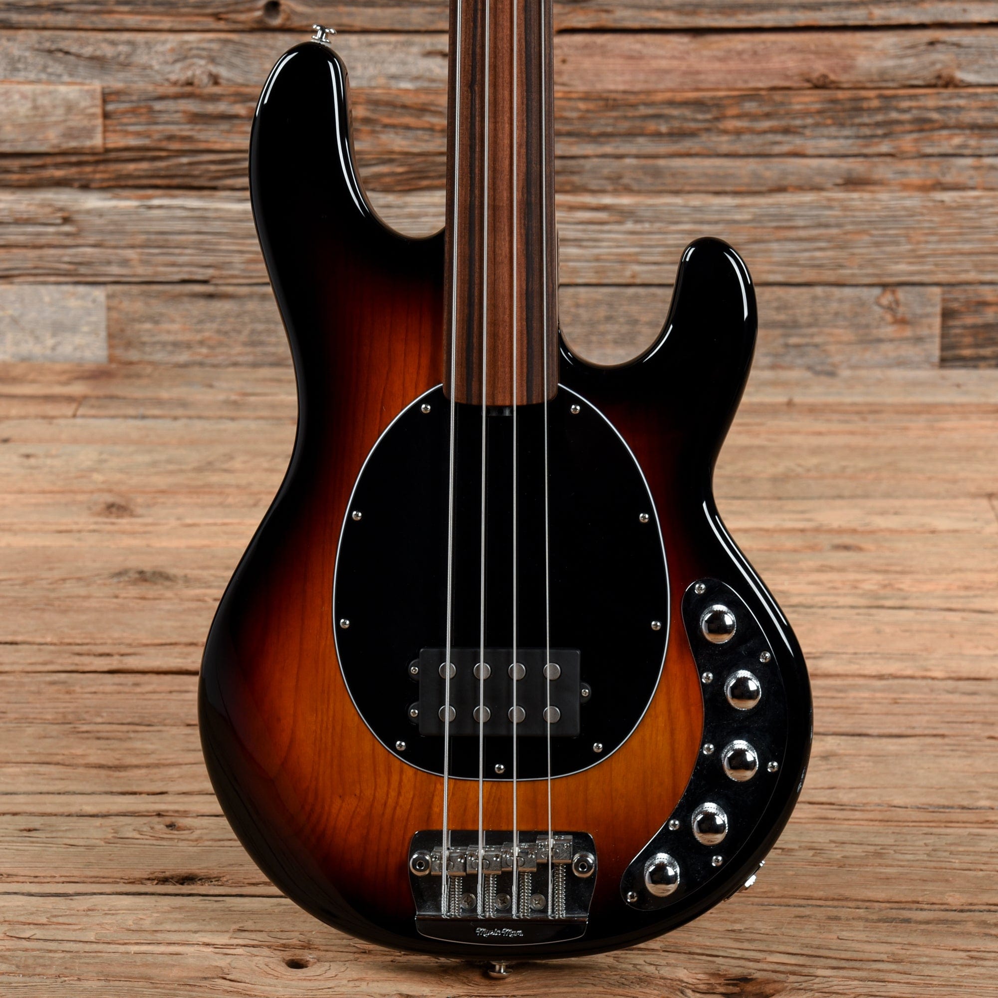 Music Man StingRay 4 H Fretless w/Piezo Sunburst 2014 – Chicago Music ...