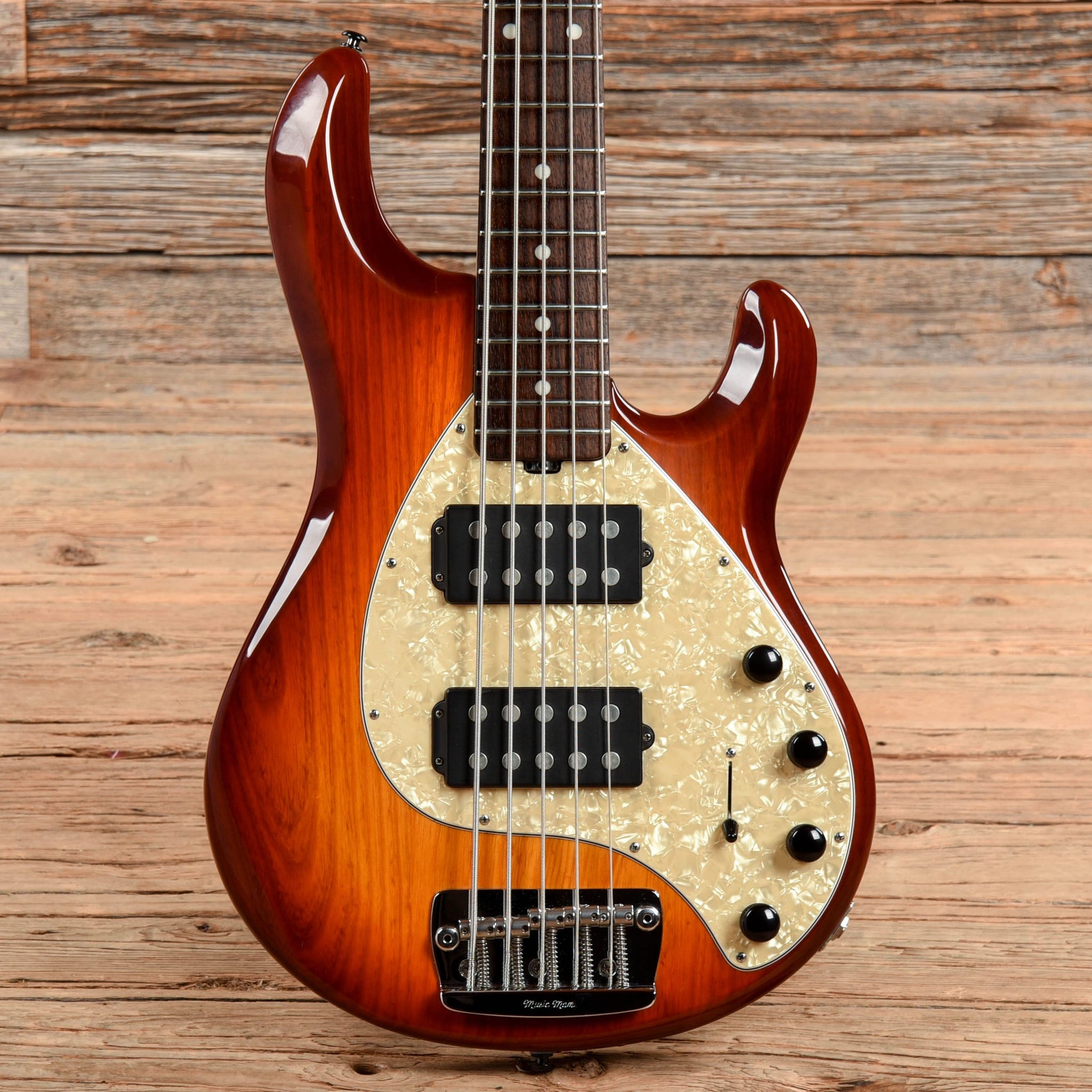 Music Man StingRay 5 HH Sunburst 2007 – Chicago Music Exchange