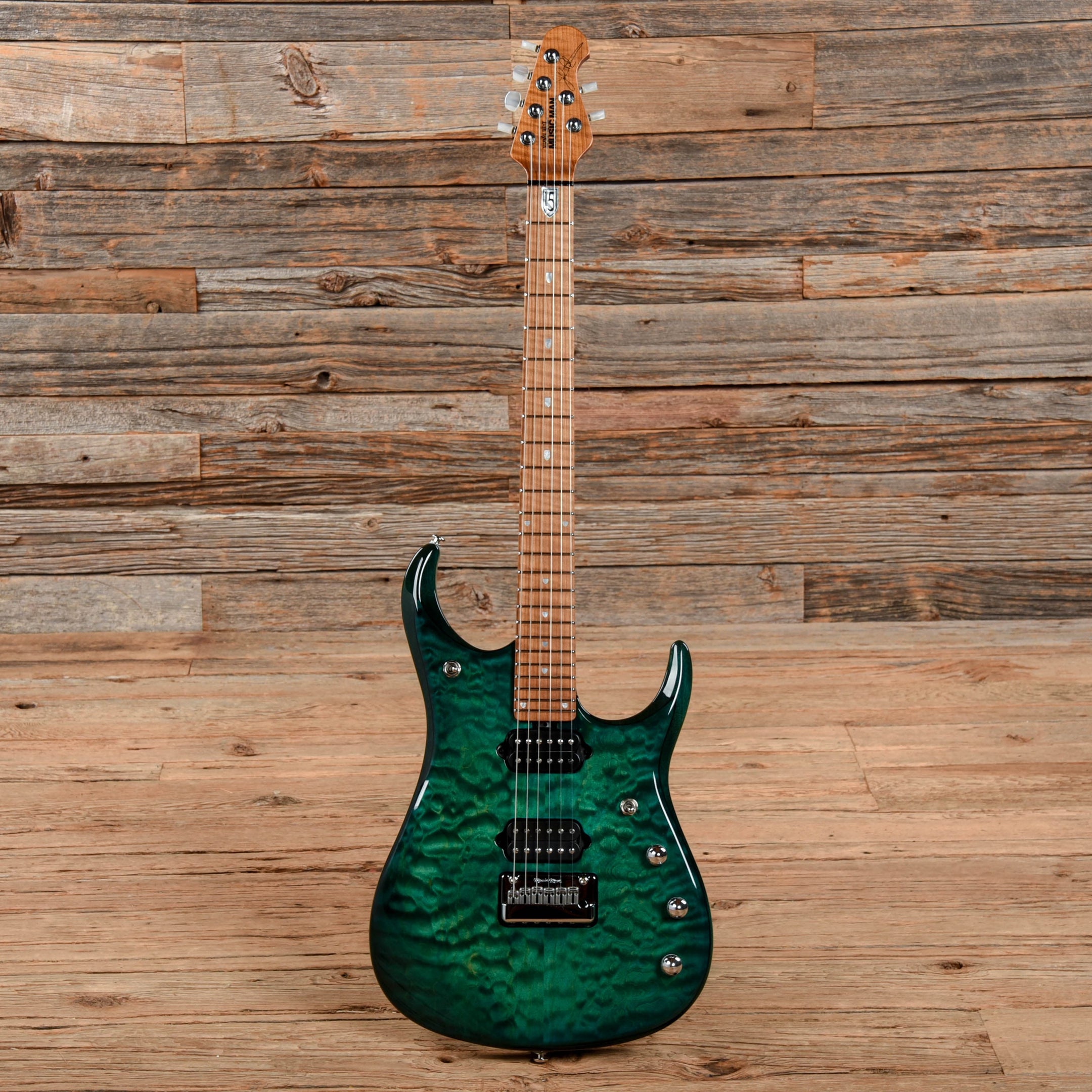 Music Man Ball Family Reserve John Petrucci Signature JP15 Teal Flame – Chicago Music Exchange