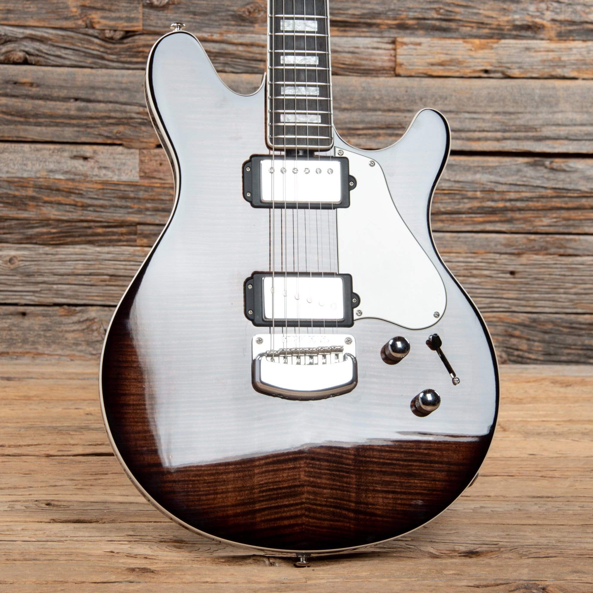 Music Man BFR Valentine Double Bound Walnut 2020 – Chicago Music Exchange