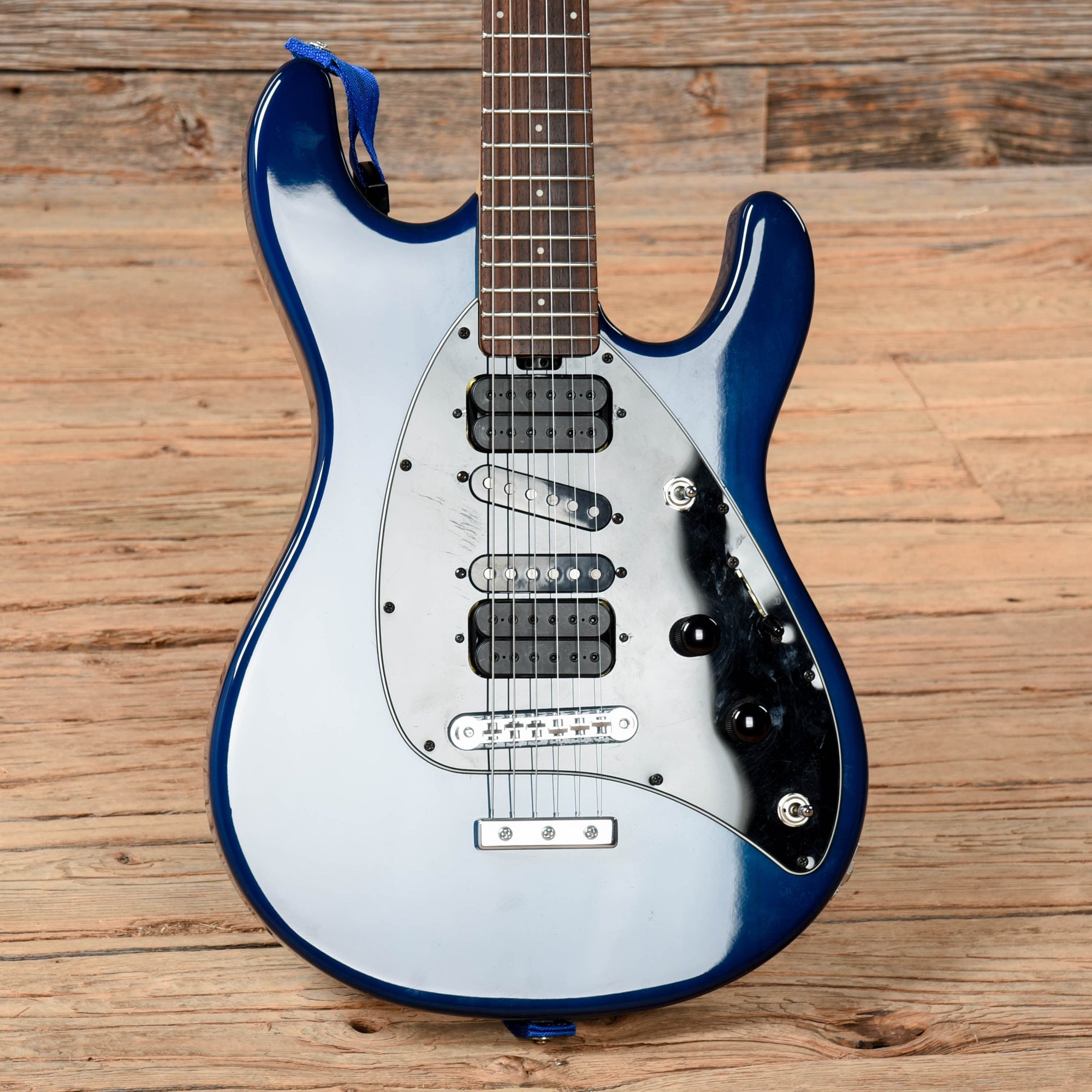 Music Man Steve Morse Hardtail Blue Burst 2005 – Chicago Music Exchange