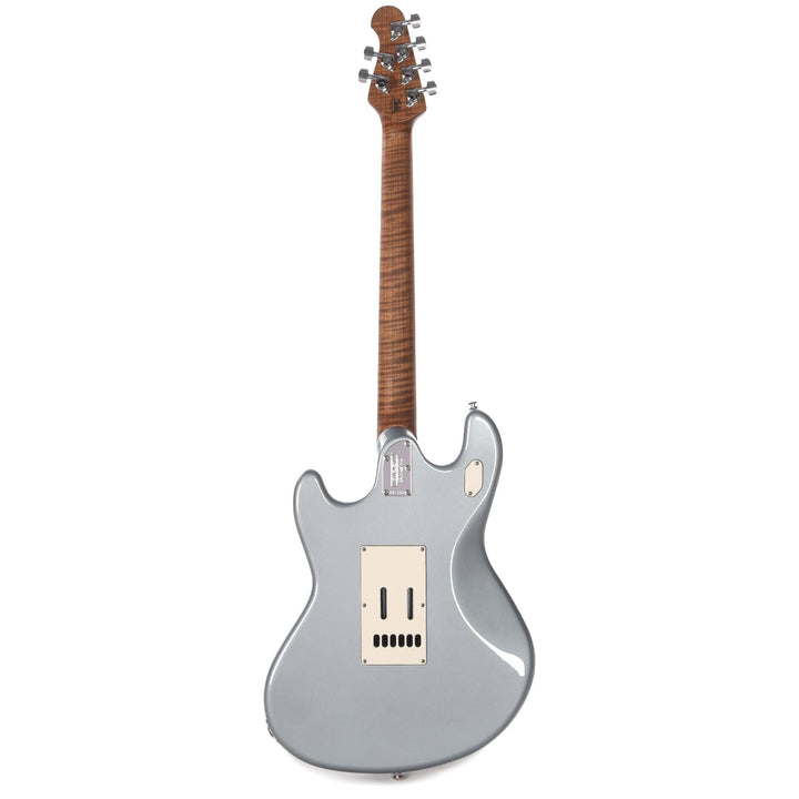 Music Man StingRay Guitar Firemist Silver Roasted Figured Maple Neck w ...