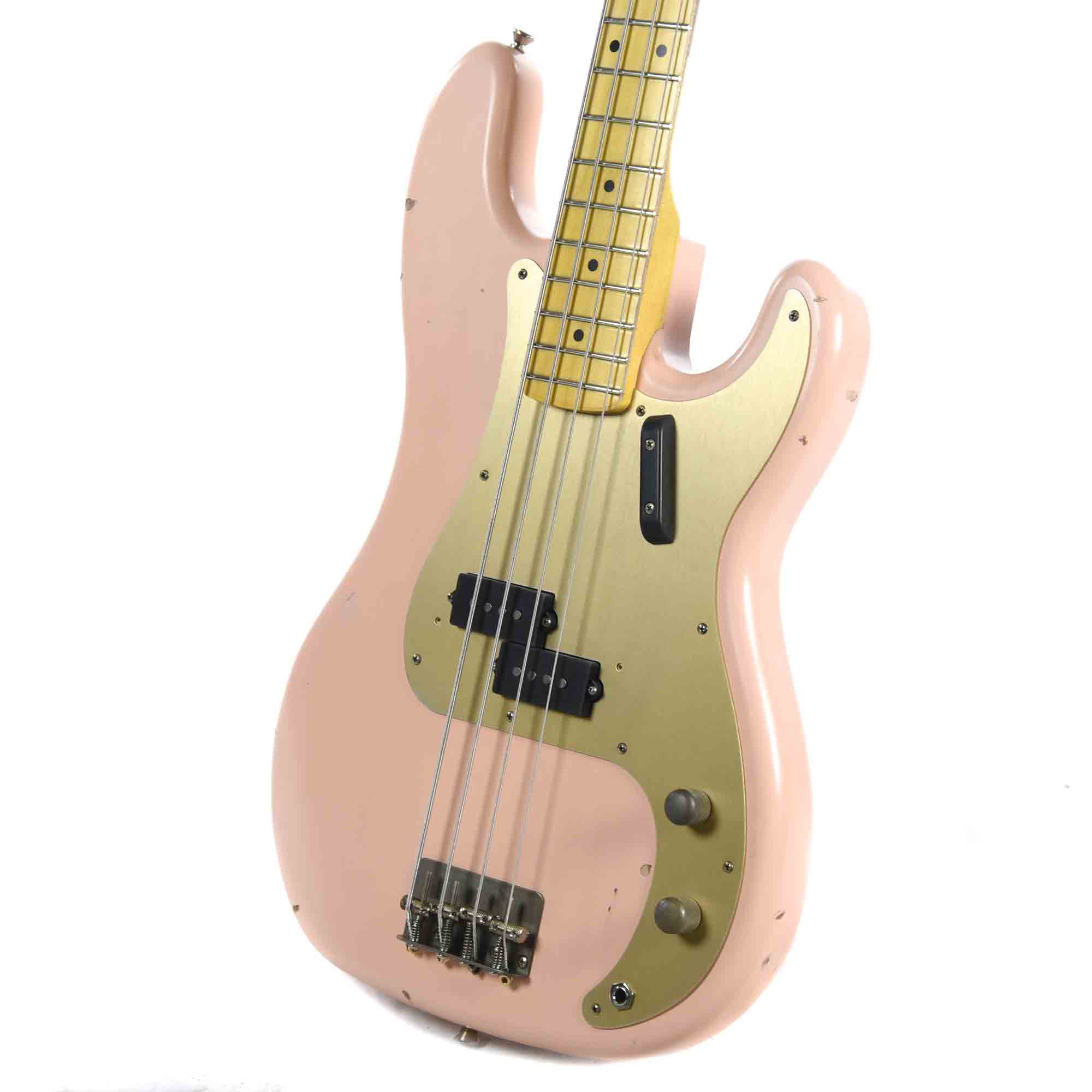 Nash PB-57 Shell Pink Light Relic w/Gold Anodized Pickguard & Lollar P ...