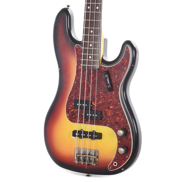 Nash PB-63 Ash 3-Tone Sunburst Light Relic w/4-Ply Tortoise Pickguard ...
