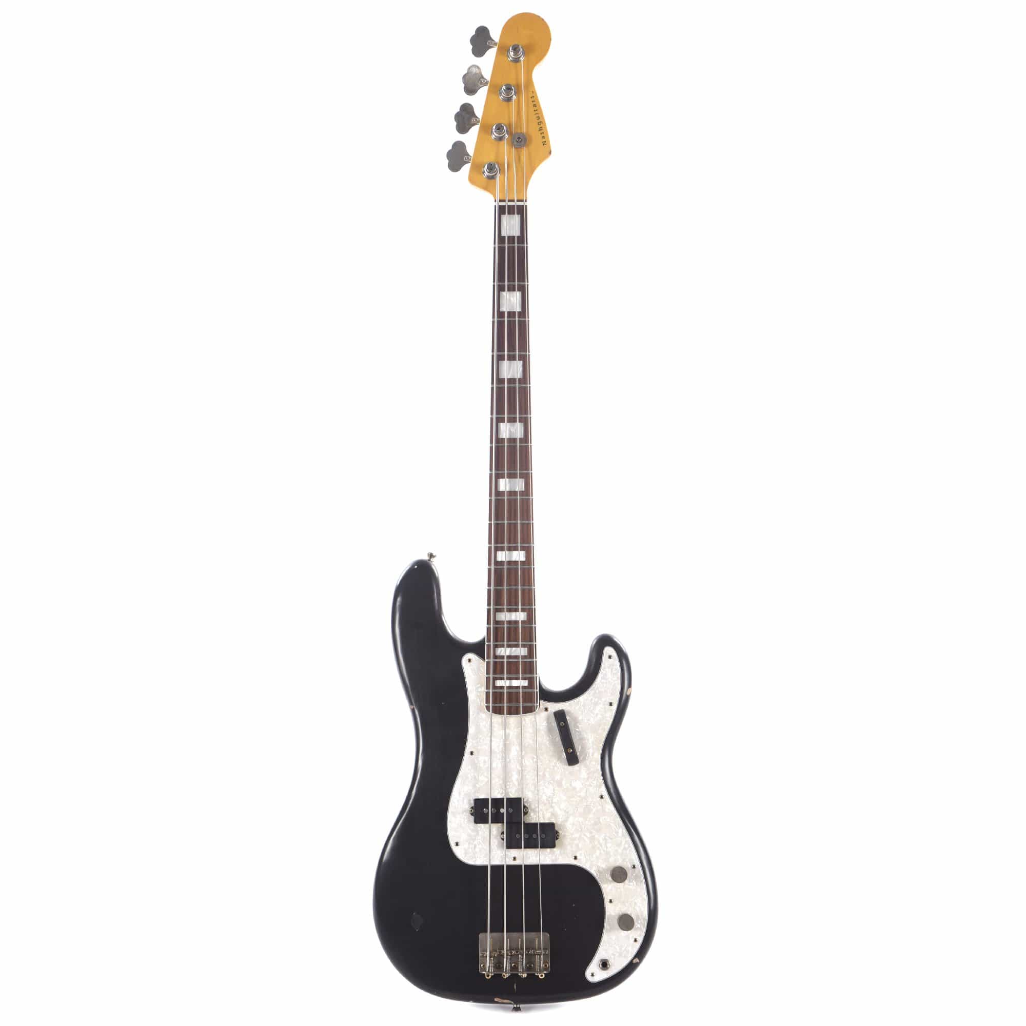 Nash PB-63 Black Light Relic Ash w/Bound Fretboard, Block Inlays, 3-Pl ...