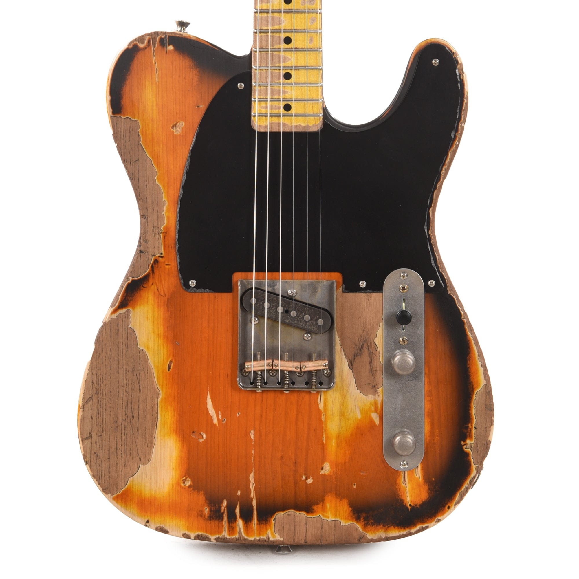 Nash E-52 2-Tone Sunburst Extra Heavy Relic Contoured Body w/1-Ply Bla ...