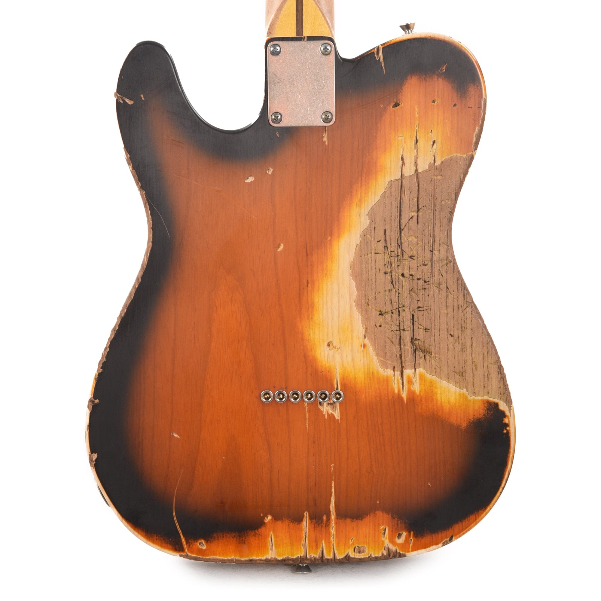 Nash E-52 2-Tone Sunburst Extra Heavy Relic Contoured Body w/1-Ply Bla ...