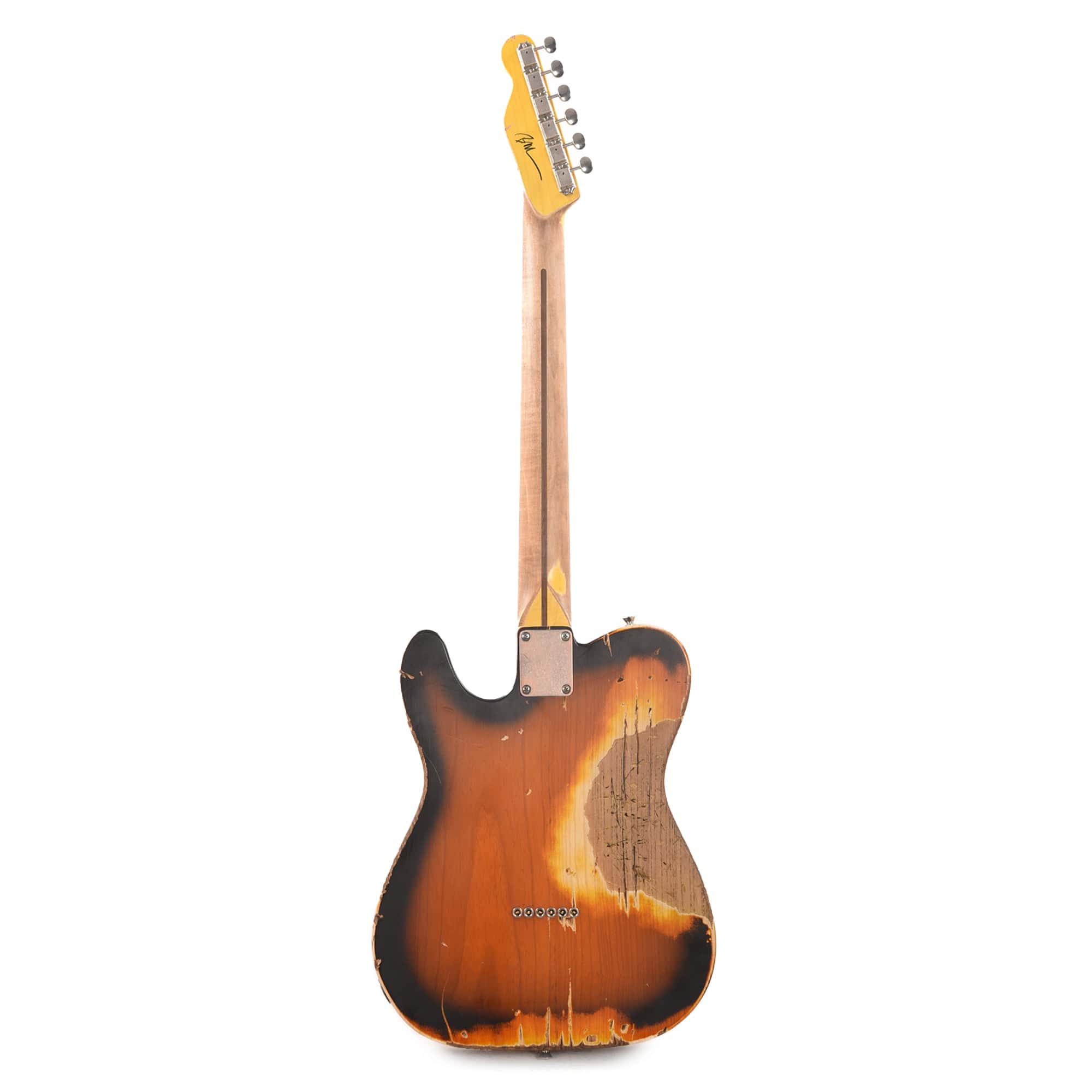 Nash E-52 2-Tone Sunburst Extra Heavy Relic Contoured Body w/1-Ply Bla ...