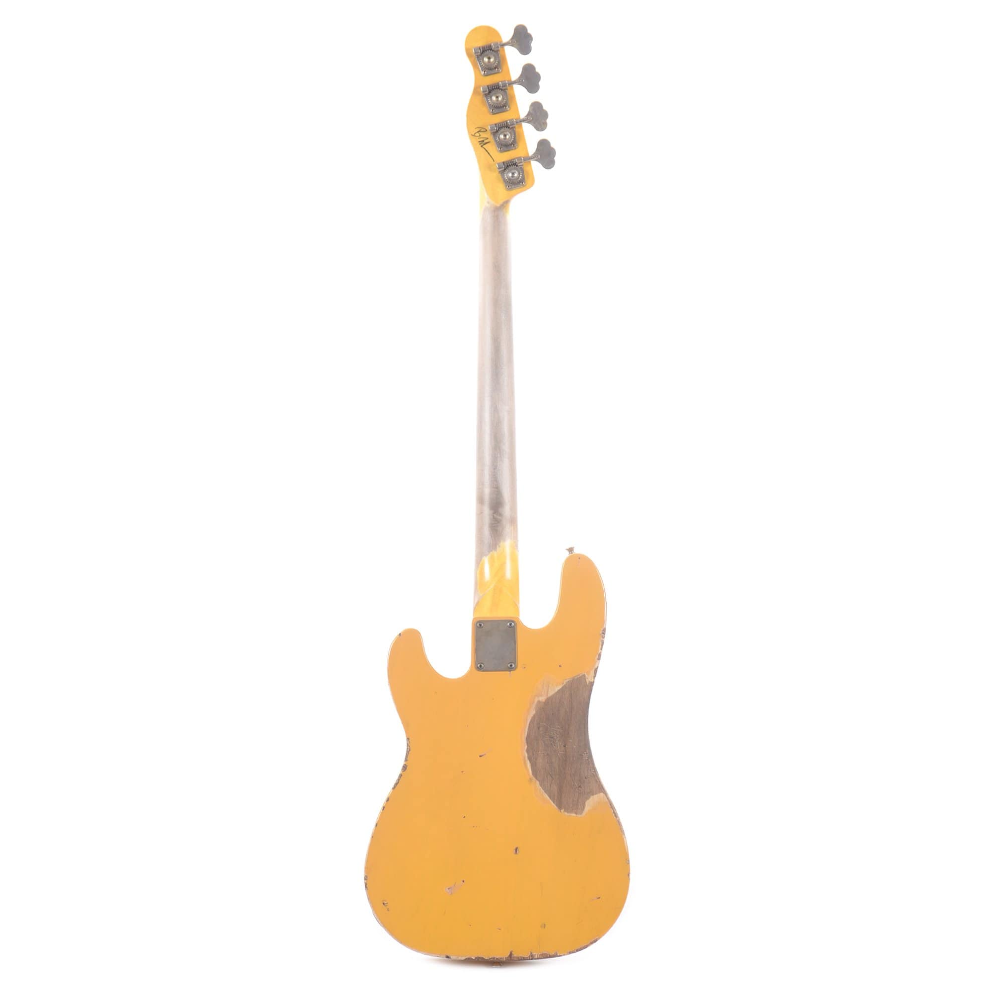 Nash PB-52 Butterscotch Blonde Heavy Relic w/1-Ply Black Pickguard & L ...