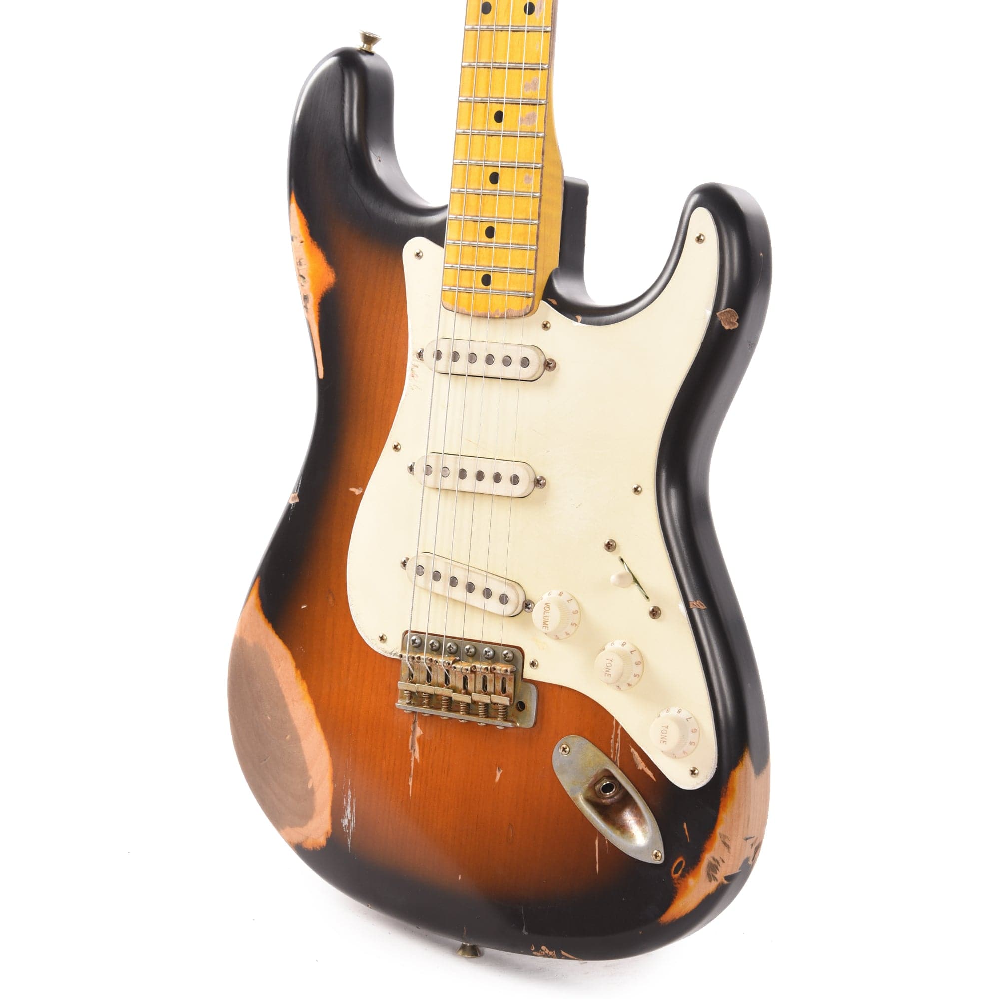Nash S-57 2-Tone Sunburst Heavy Relic w/1-Ply White Pickguard & Lollar ...